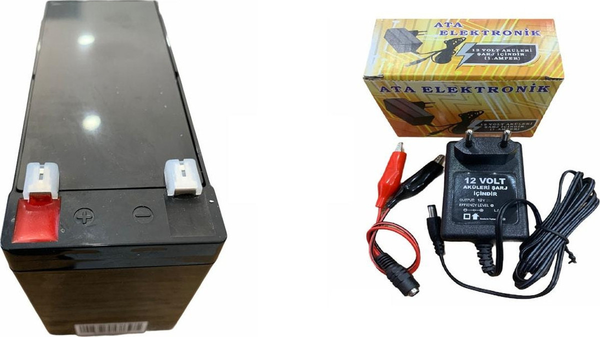 Ata Elektronik 12v 7ah 12 Volt 7 Amper Kuru Tip Akü + 12 Volt Aküler ...