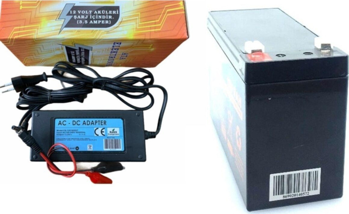 Ata Elektronik 12 Volt 7 Amper Kuru Tip Akü 12v 7ah 12 Volt 7 Amper Akü ...