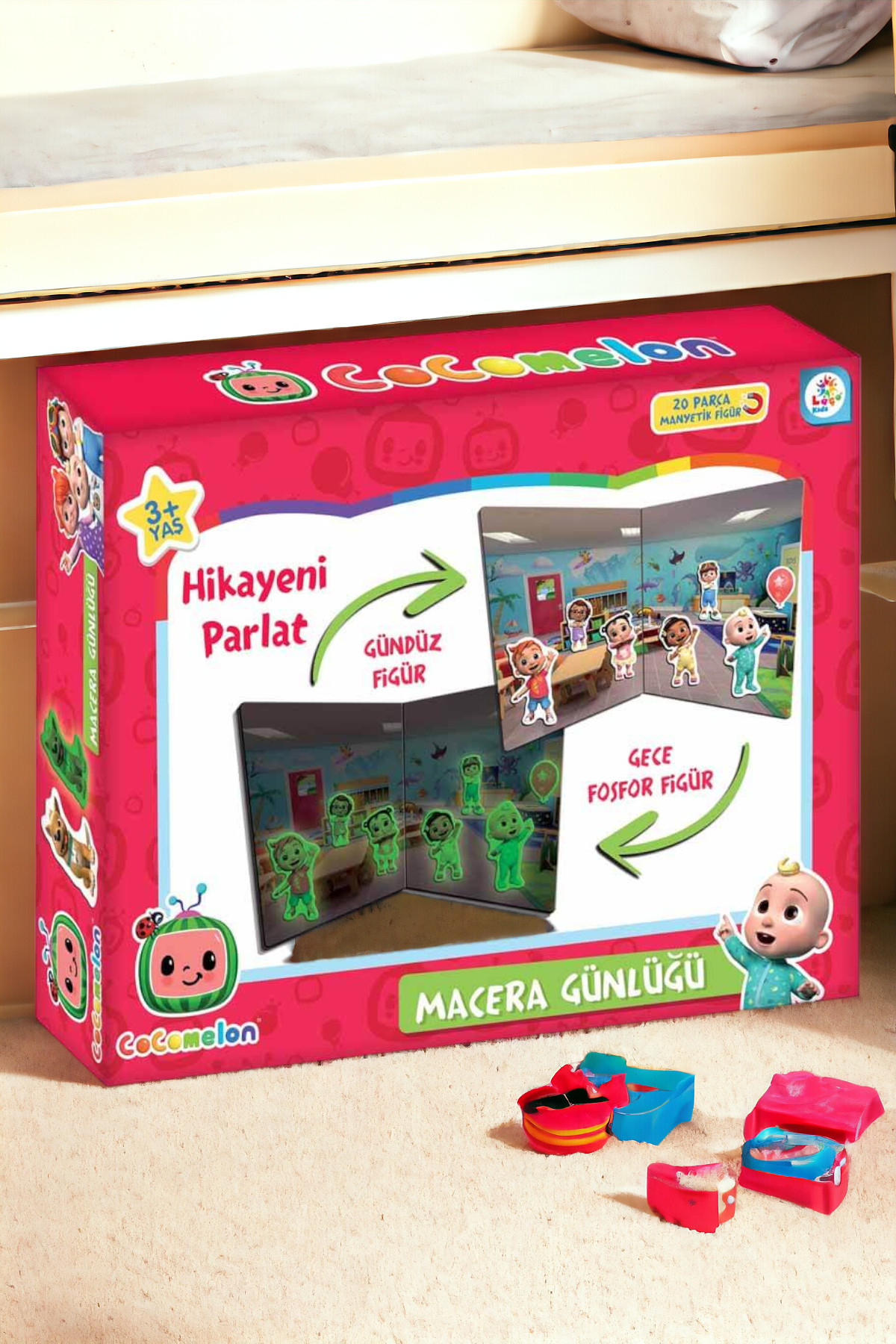 Cocomelon Fosforlu Magnet 20 Parça Oyun Seti Macera Günlüğü Manyetik ...