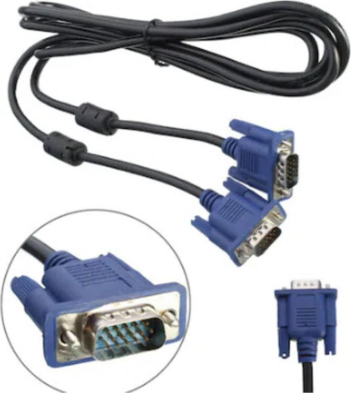 Ata Elektronik 1.5m 1,5mt 1.5 Metre Çift Filtreli 15 Pın Vga Kablo ...