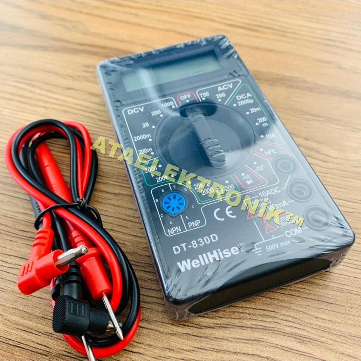 Ata Elektronik Dijital Ölçü Aleti Multimetre Avometre Ölçüm Cihazı Akım ...