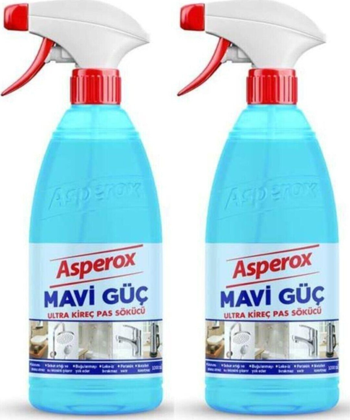 Asperox Mavi Güç Ultra Kireç Ve Pas Sökücü 2 x 1 Lt - idefix