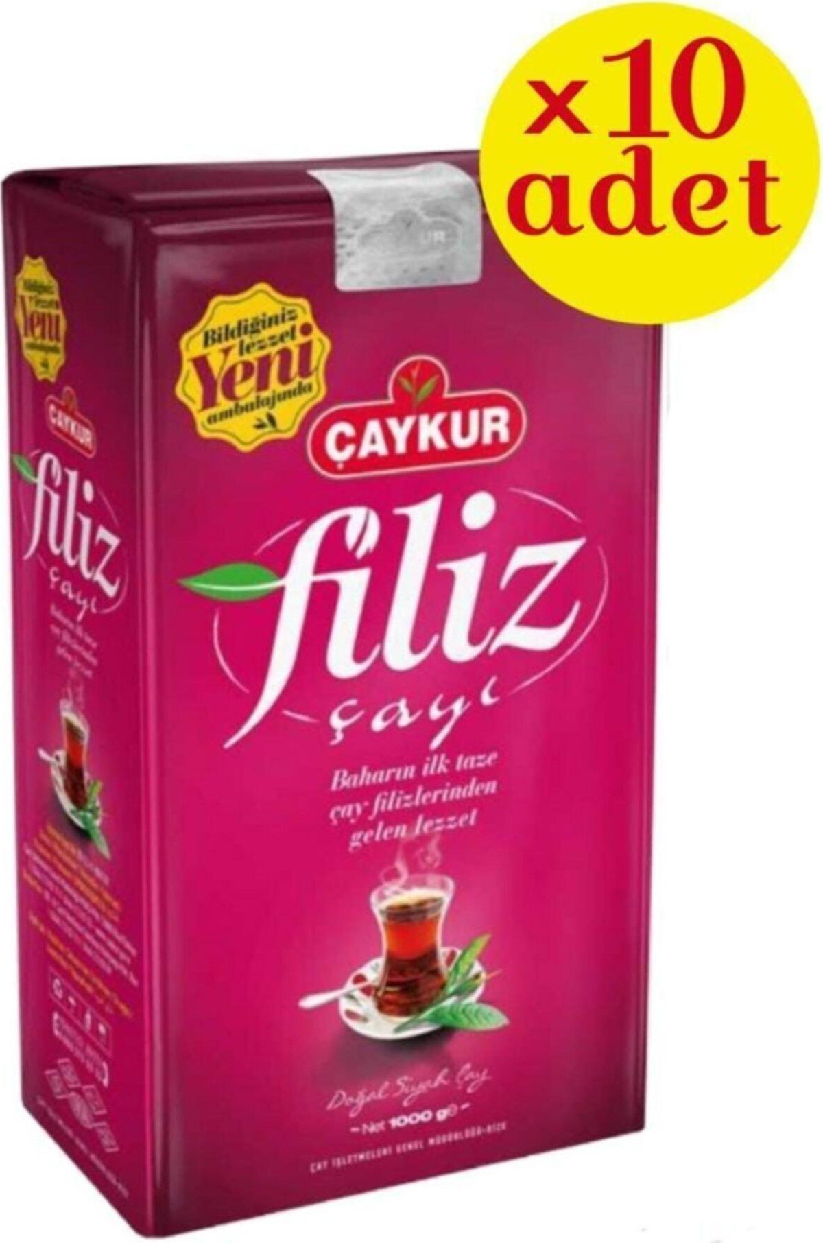 Çaykur Filiz Siyah Dökme Çay 10 x 1 KG - idefix