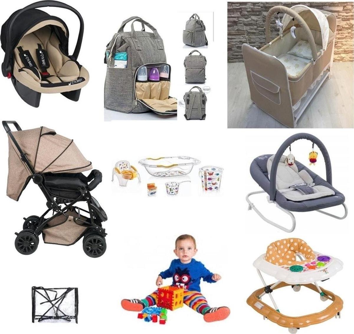 Let'S Go Baby Beşik Bebek Çeyiz Seti 13 Parça Çift Yön Bebek Arabası ...