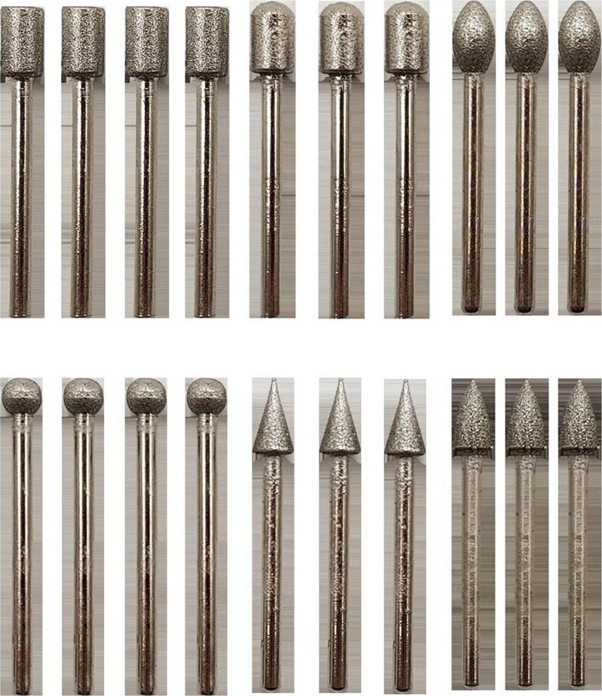 Merttools Elmas Camcı Taşcı Gravür Freze Taşlama Uç Seti 20 Parça - idefix