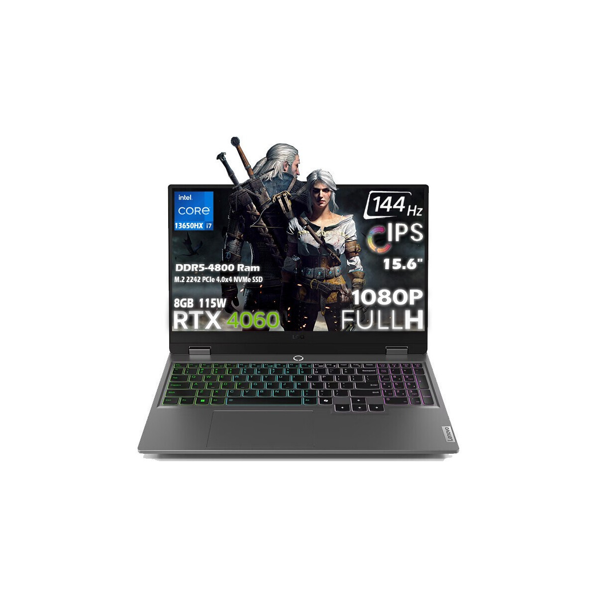 Loq 15IRX9 Intel Core I7 13650HX 64GB 1tb SSD Rtx 4060 8gb (115W) 15.6 ...