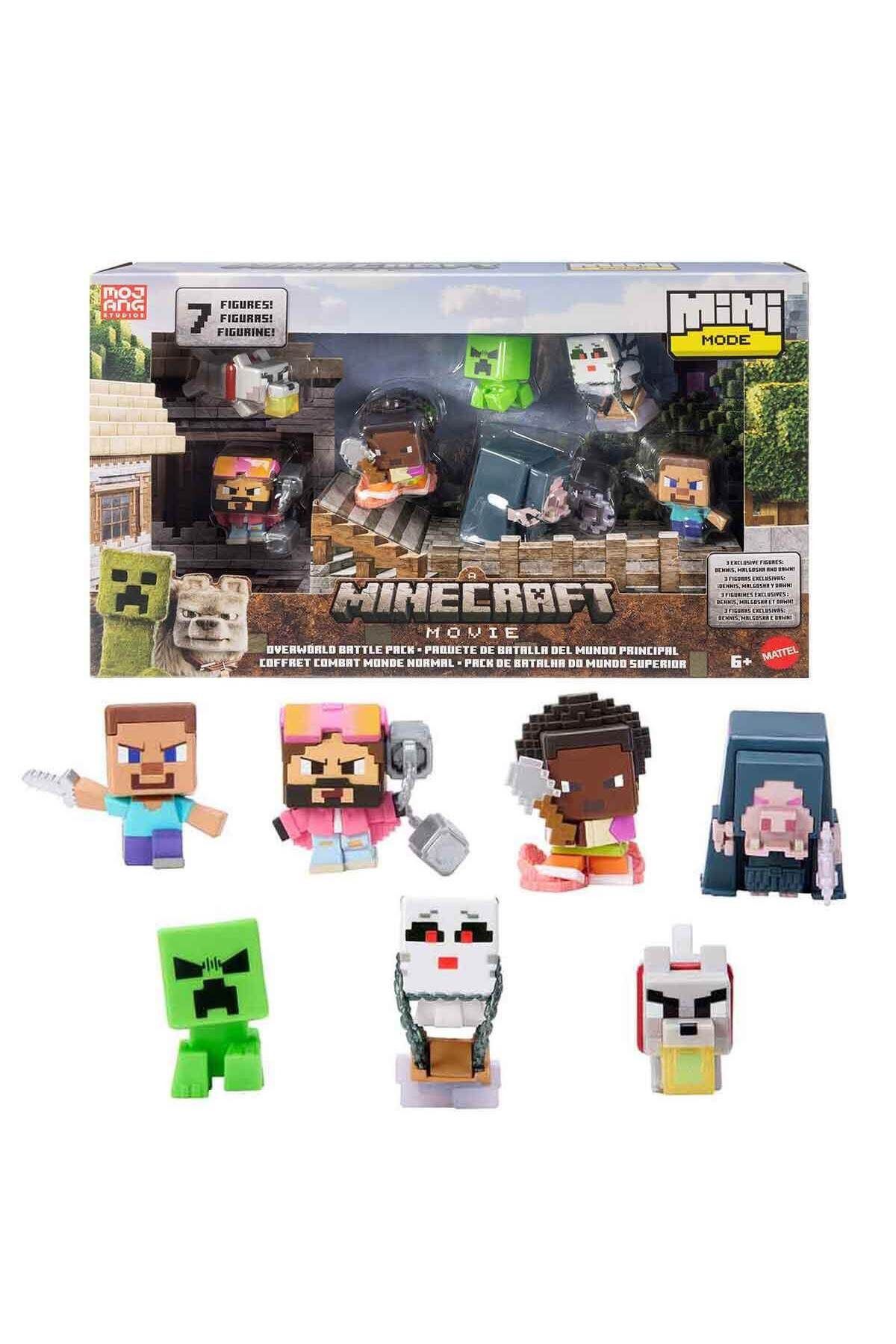 Minecraft Filmi Overworld Battle 7’li Aksiyon Figür Seti JFM37