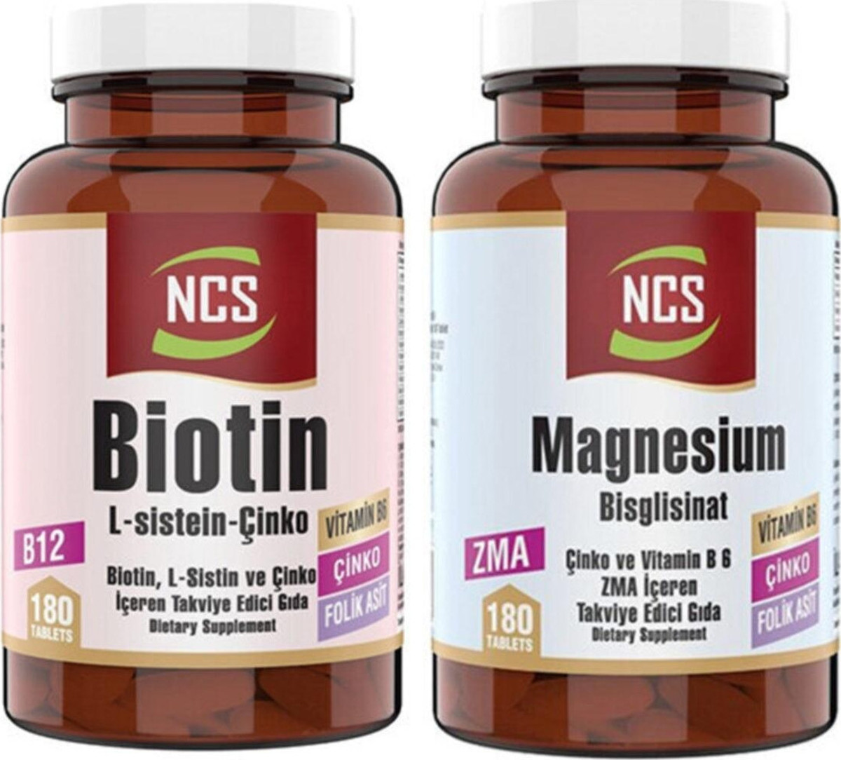 Ncs Çinko Glukonat 180 Tablet & Zma Magnesium Çinko 180 Tablet - idefix