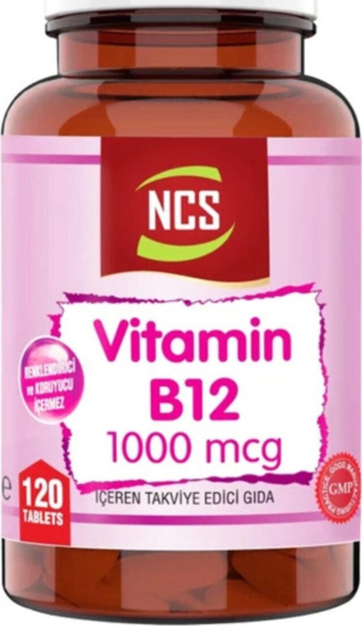 Ncs Vitamin B12 ( Metilkobalamin ) 1000 Mcg 120 Tablet - idefix