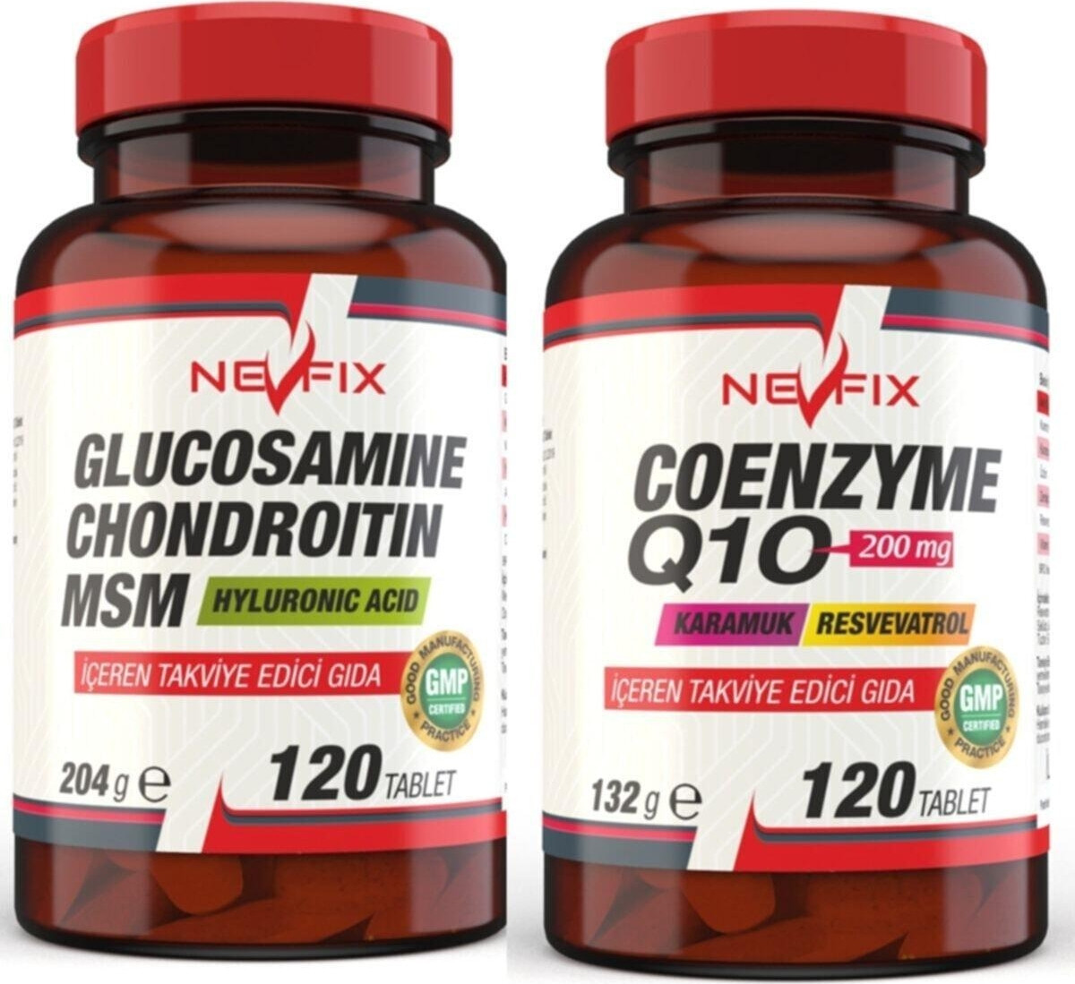 Nevfix Glucosamine Chondroitin Msm 120 Tablet Coenzyme Q10 200 Mg 120 ...