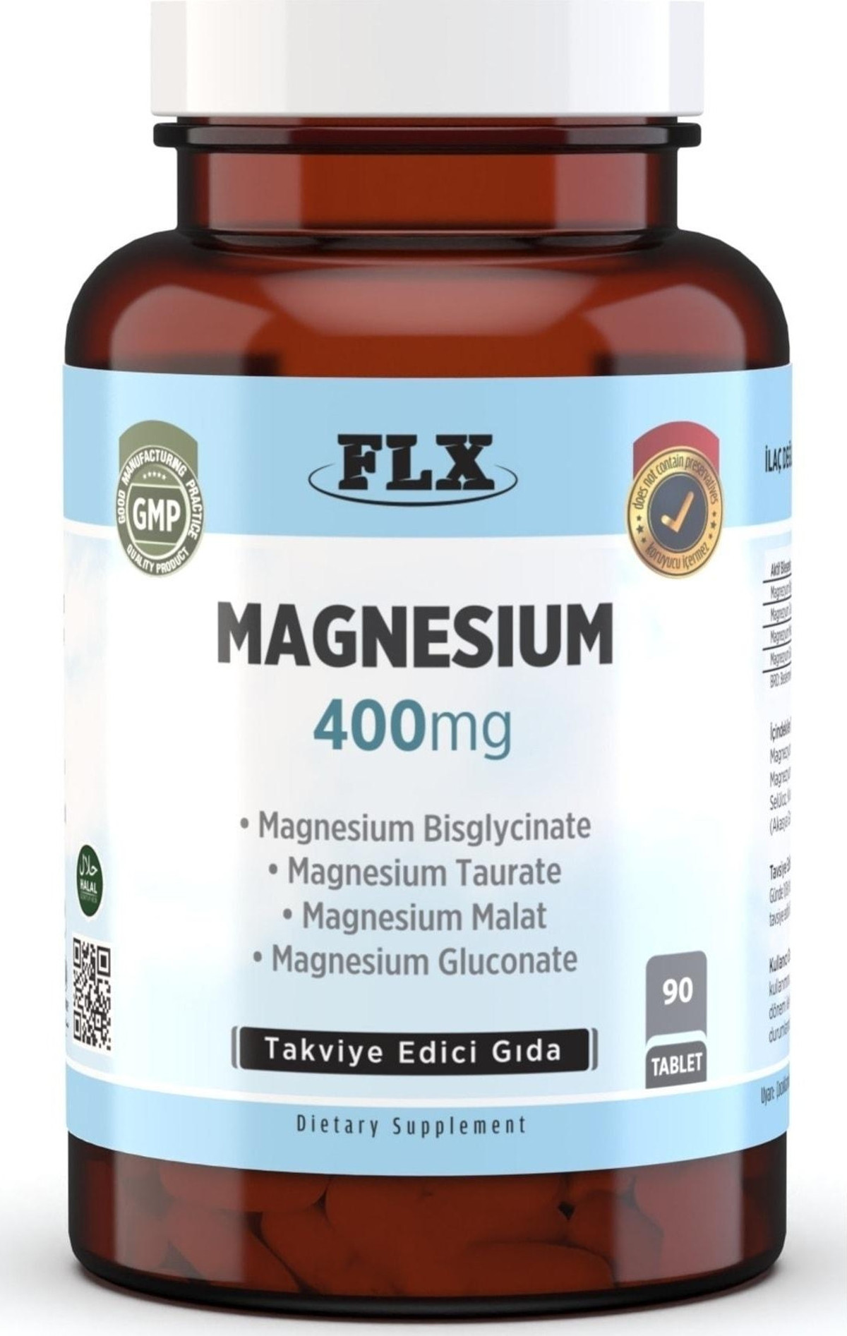 Magnezyum Bisglisinat Malat Taurat Glukonat 90 Tablet - idefix