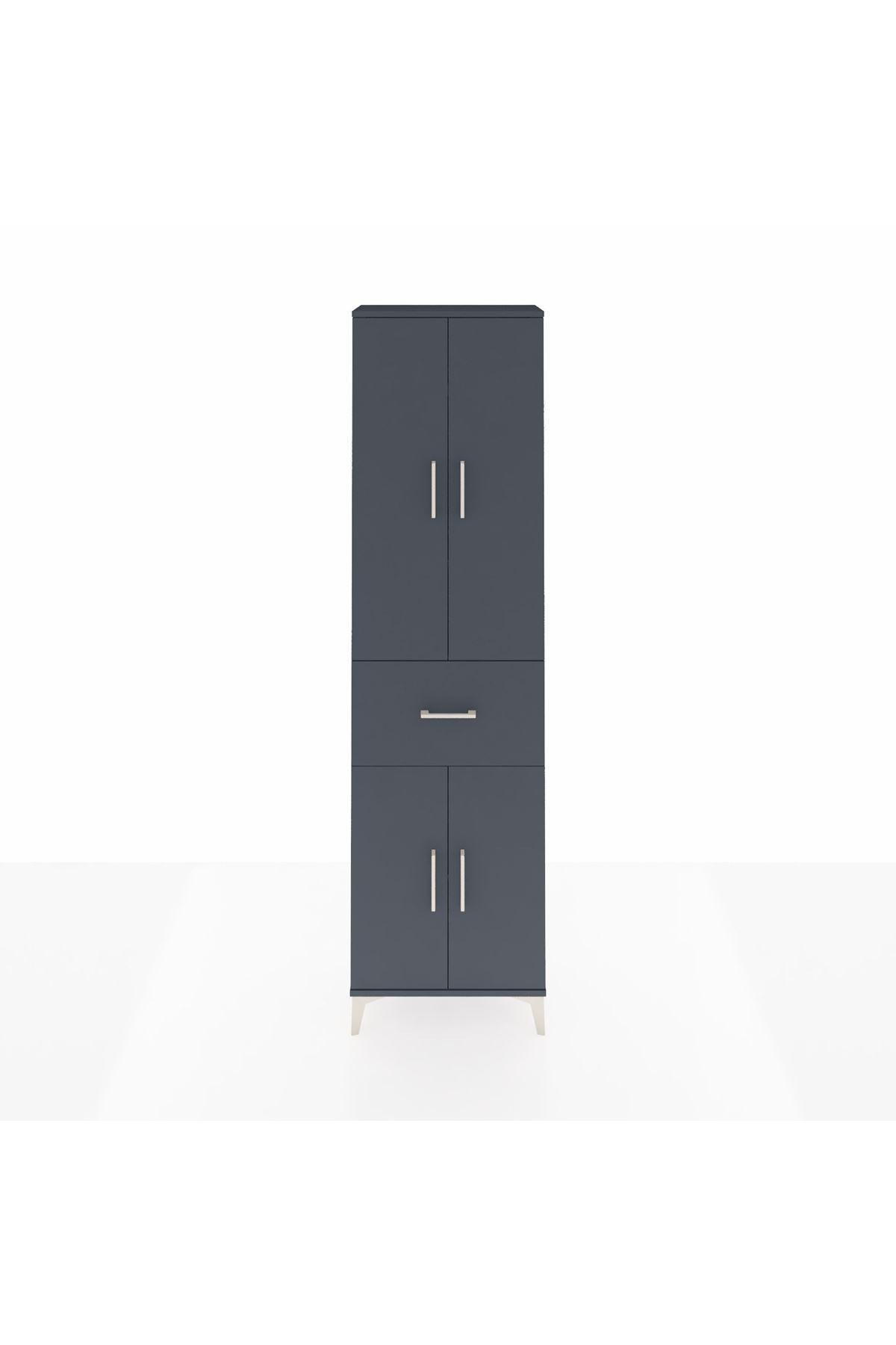 Dienni Arges Dolap 4 Raflı 1 Çekmeceli 4 Kapaklı 60 x 30 x 221 cm ...