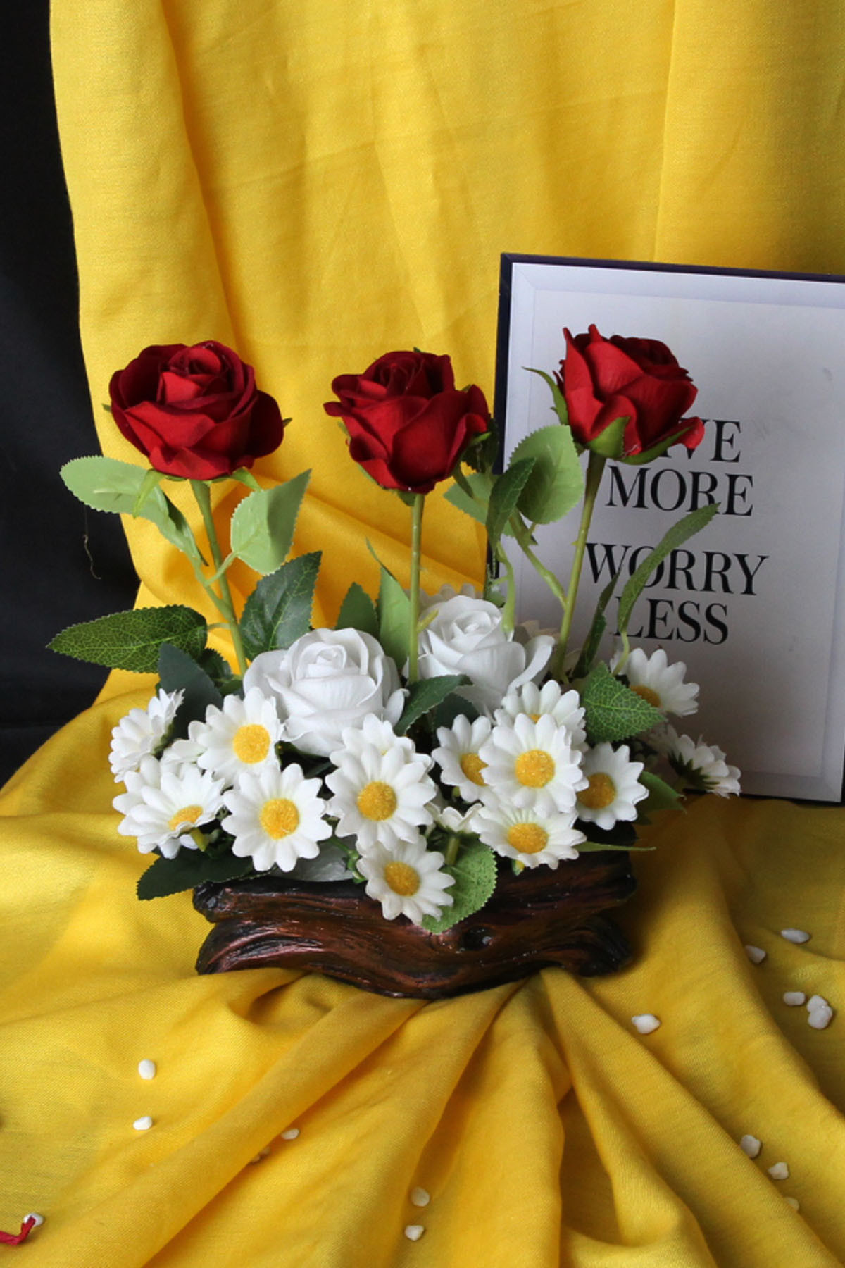 Çİçek Taş Rose Gölgeli Saksı Tüm Güzel Anlamları Barındıran 5 Adet ...