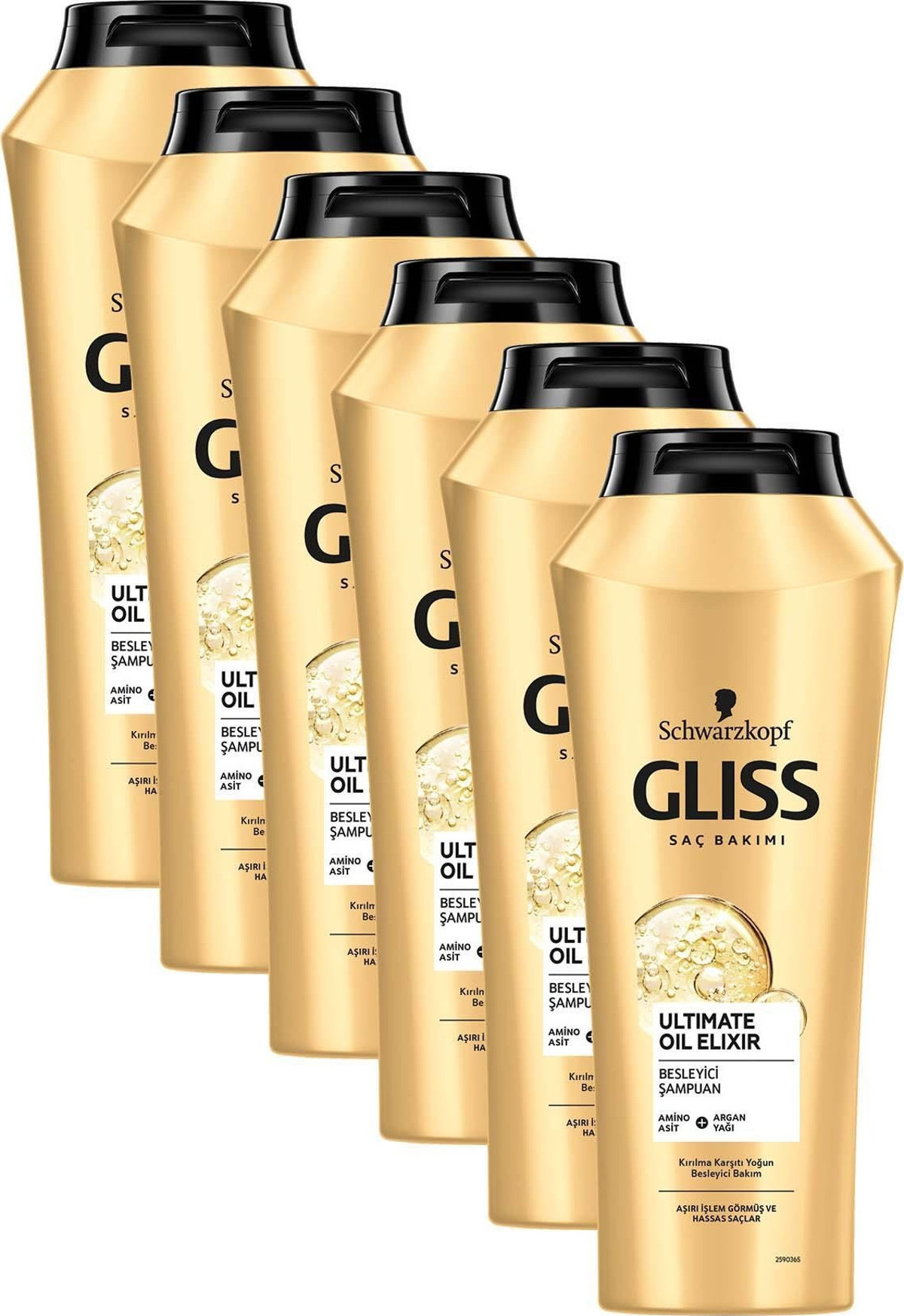 Gliss Ultimate Oil Elixir Besleyici Şampuan 500 ml x 6 Adet - idefix