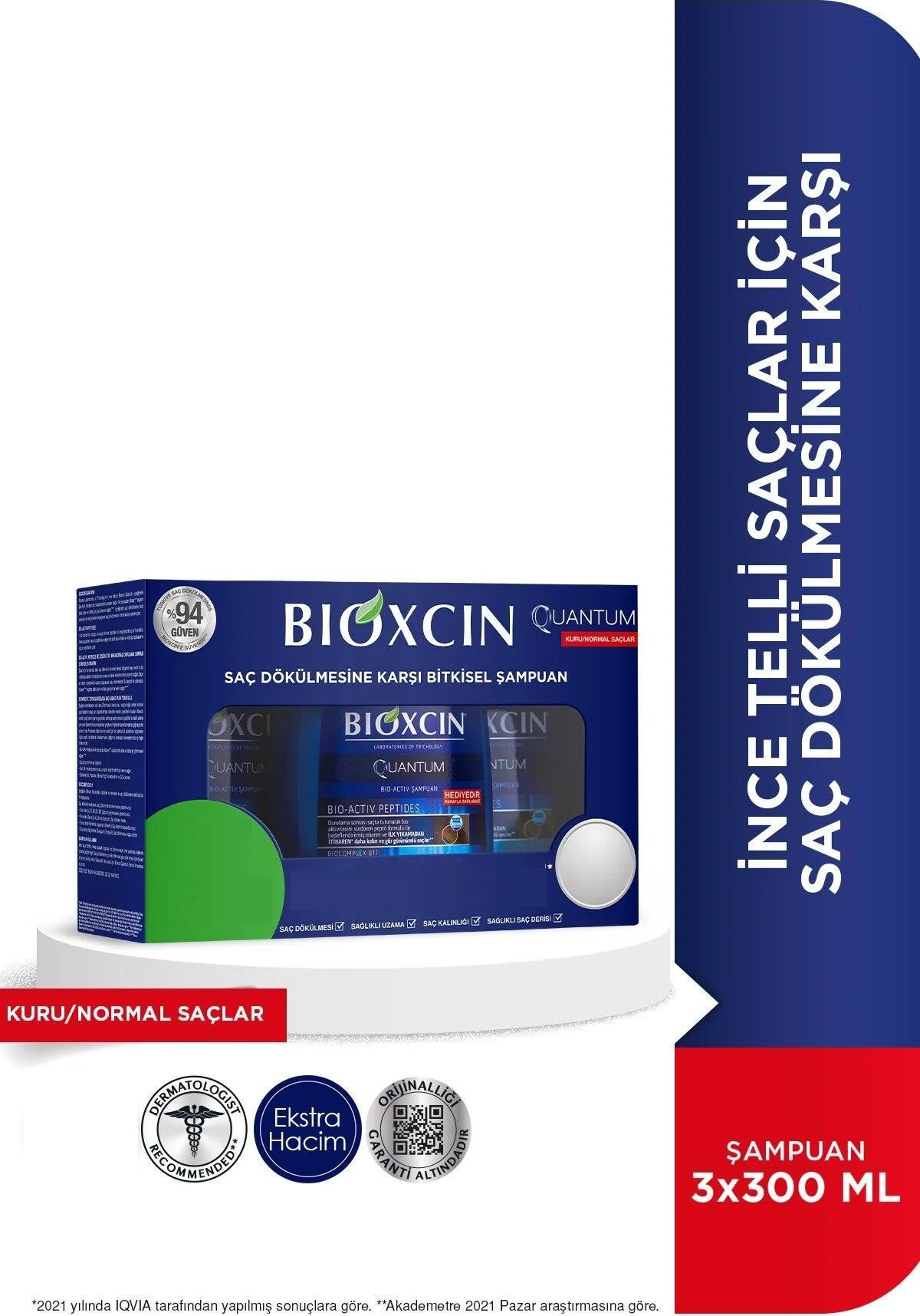 Quantum Bio-activ Kuru Ve Normal Saçlar 300 ml Şampuan - idefix