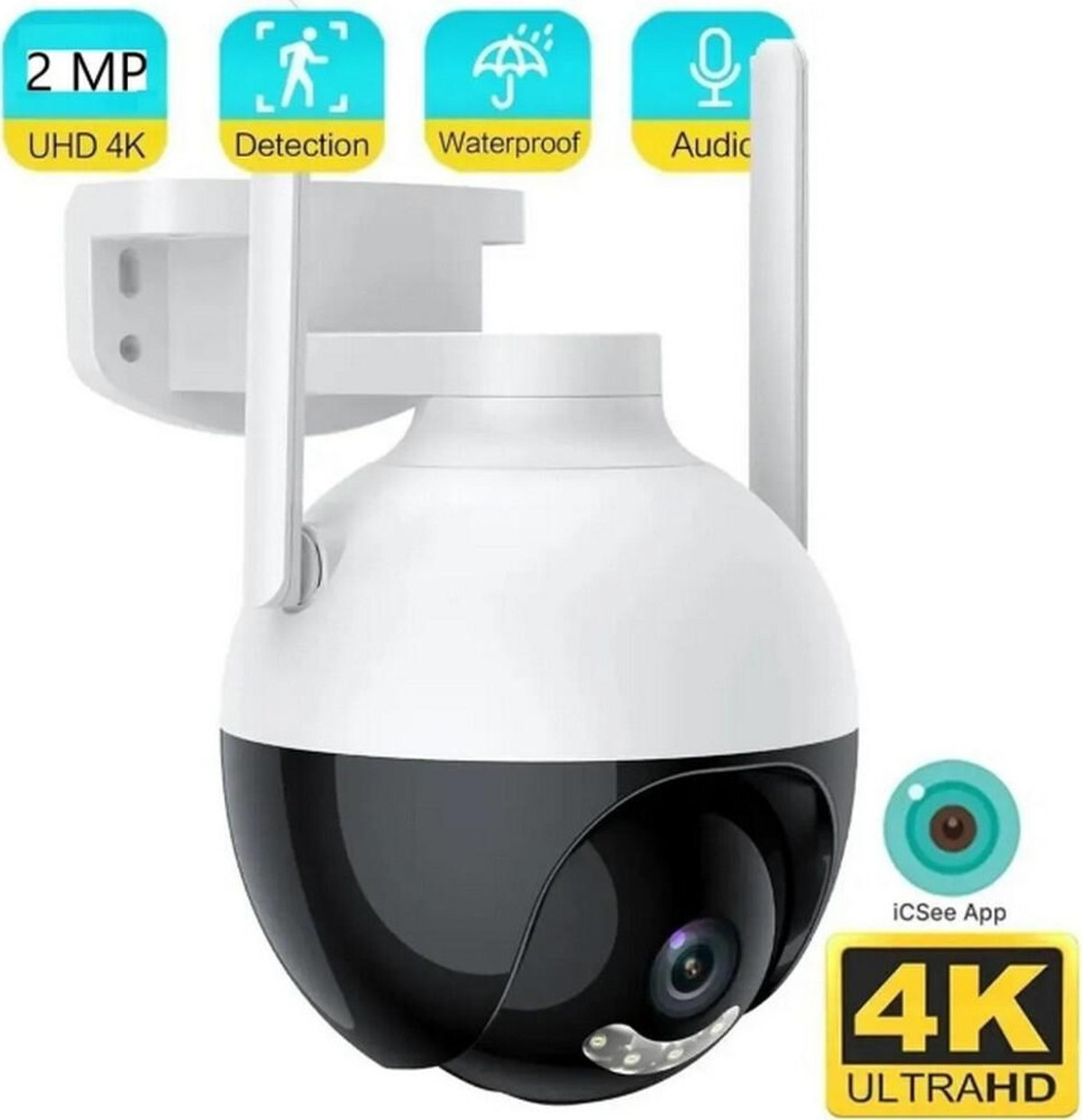 Panoramik Ip Kamera 2MP HD Wifi Hareket Takipli ve Gece Sensörlü Kamera ...