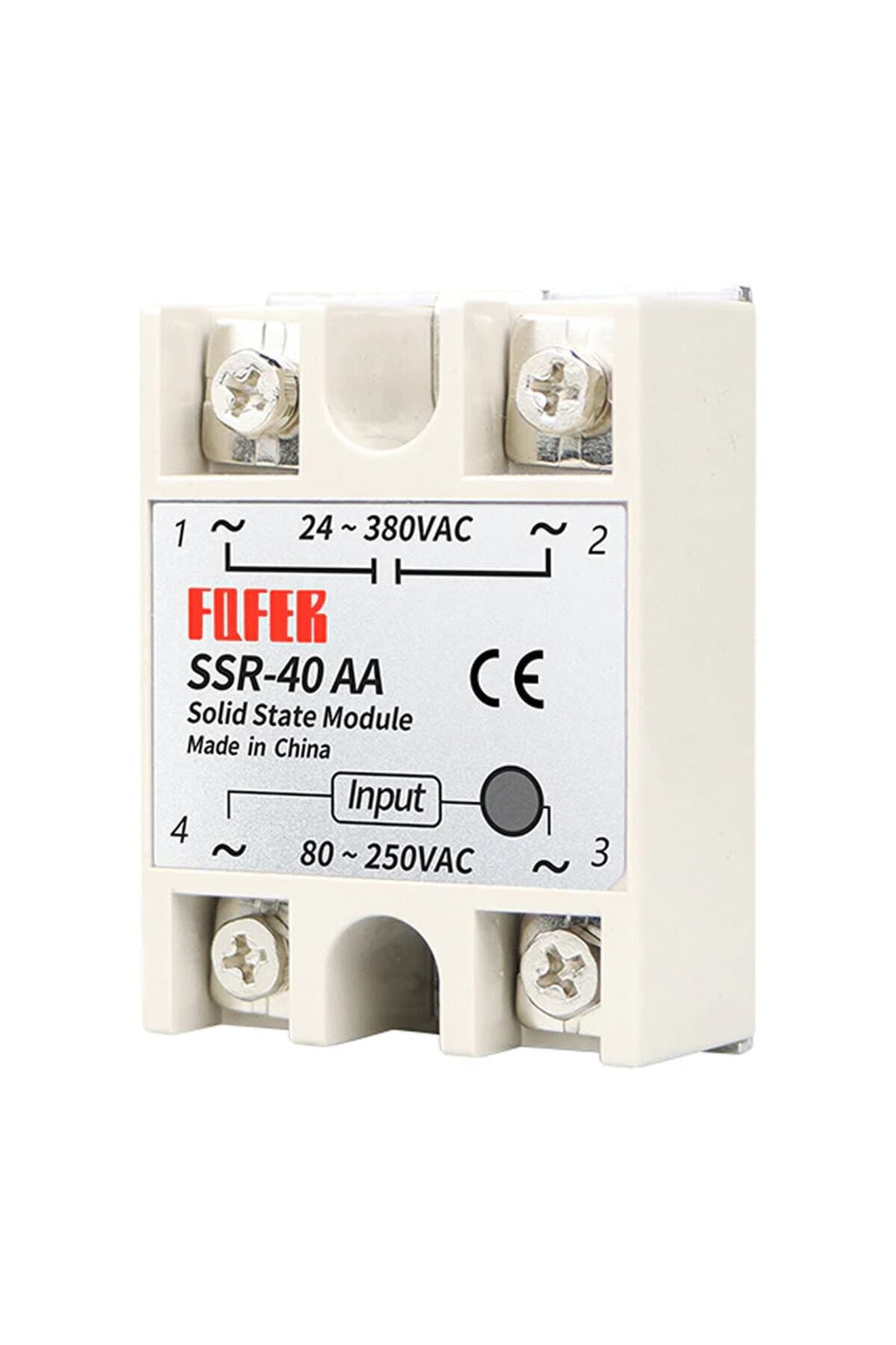 Devremarkt Ssr-40Aa Ssr Röle 40A Ac 24-380V Tek Fazlı Solid State Röle ...