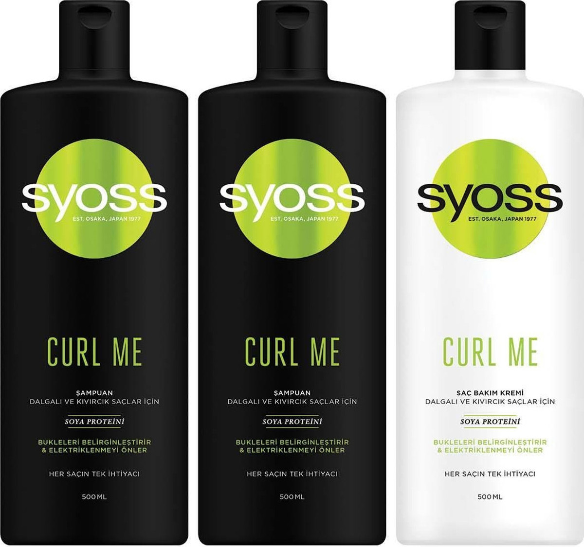 Syoss Curl Me Bukle Belirginleştirici Şampuan 500 ML + Saç Kremi 500 ML ...