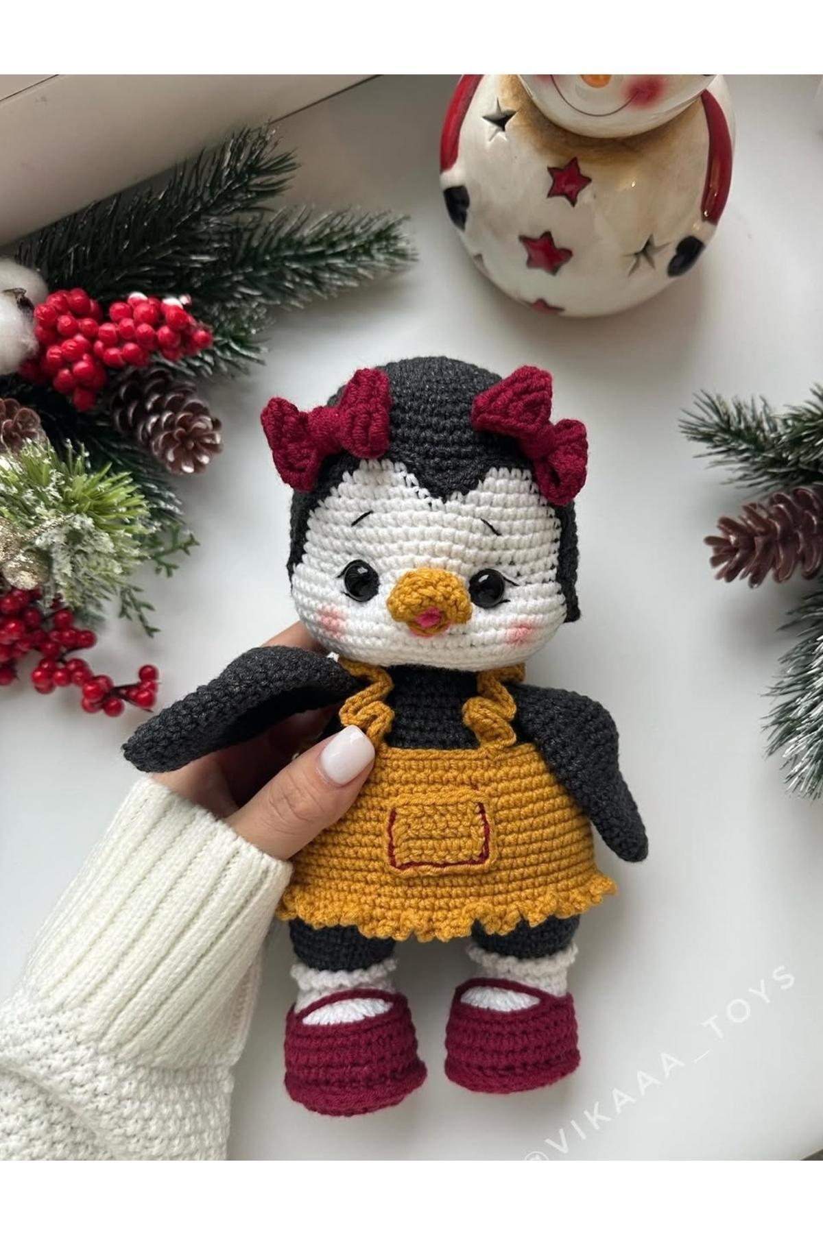 Amigurumi şaşkın pingu - idefix