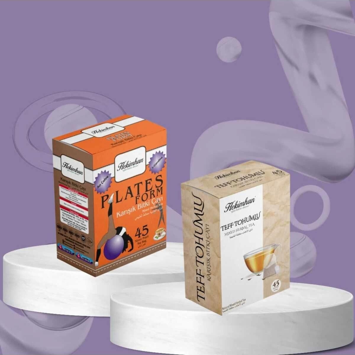 Form Çay Seti Plates Form ve Teff Tohumlu Çay - idefix