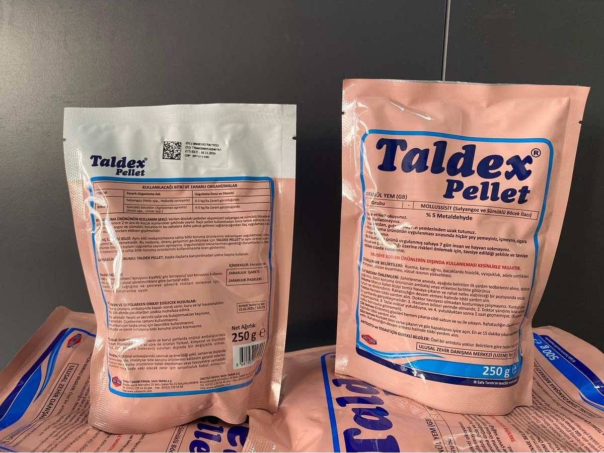 Safa Kabuklu Salyangoz Sümüklü Böcek Yem İlacı Taldex 250 gr