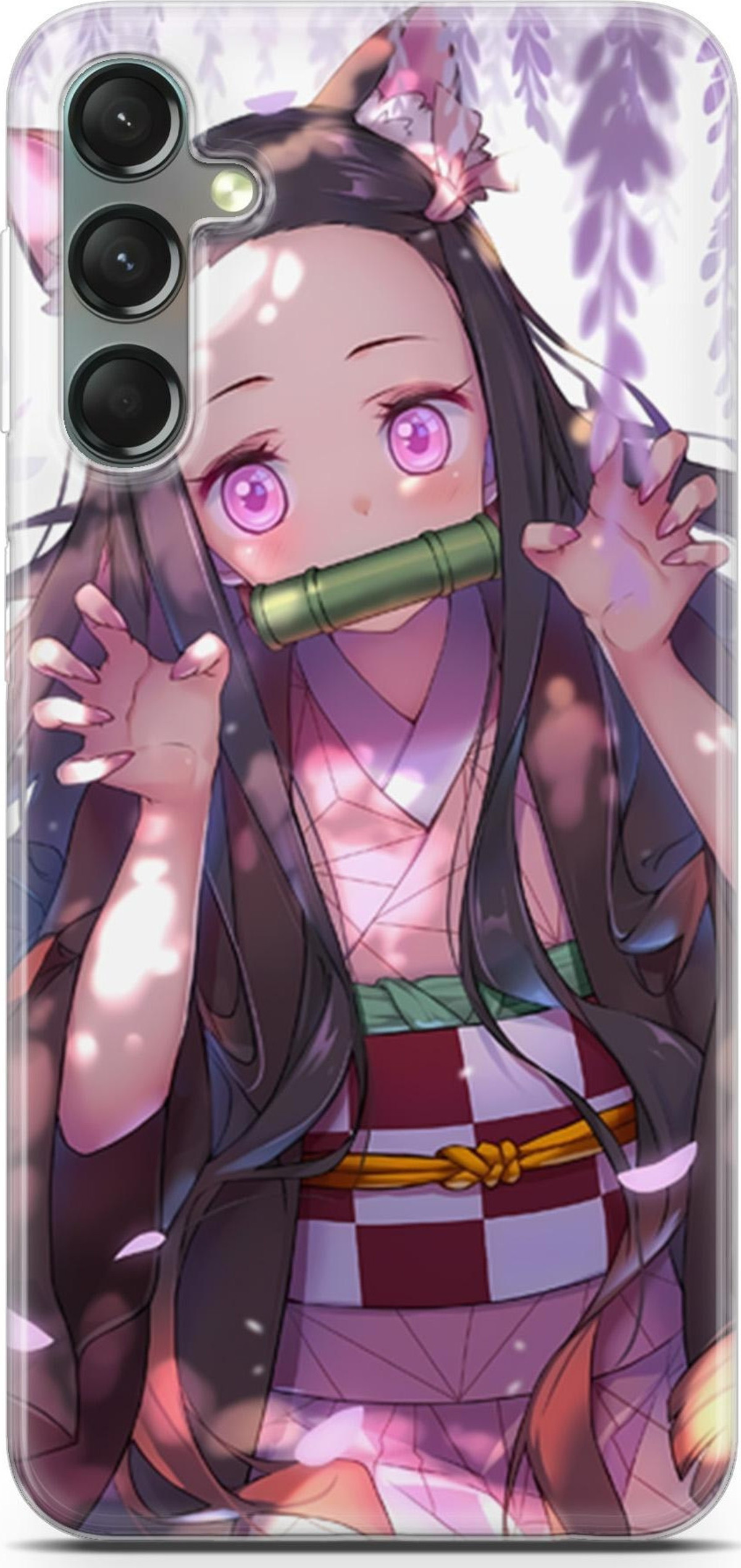 Samsung Galaxy A24 4G uyumlu Anime 14 Telefon Kabı Demon Slayer Nezuko ...