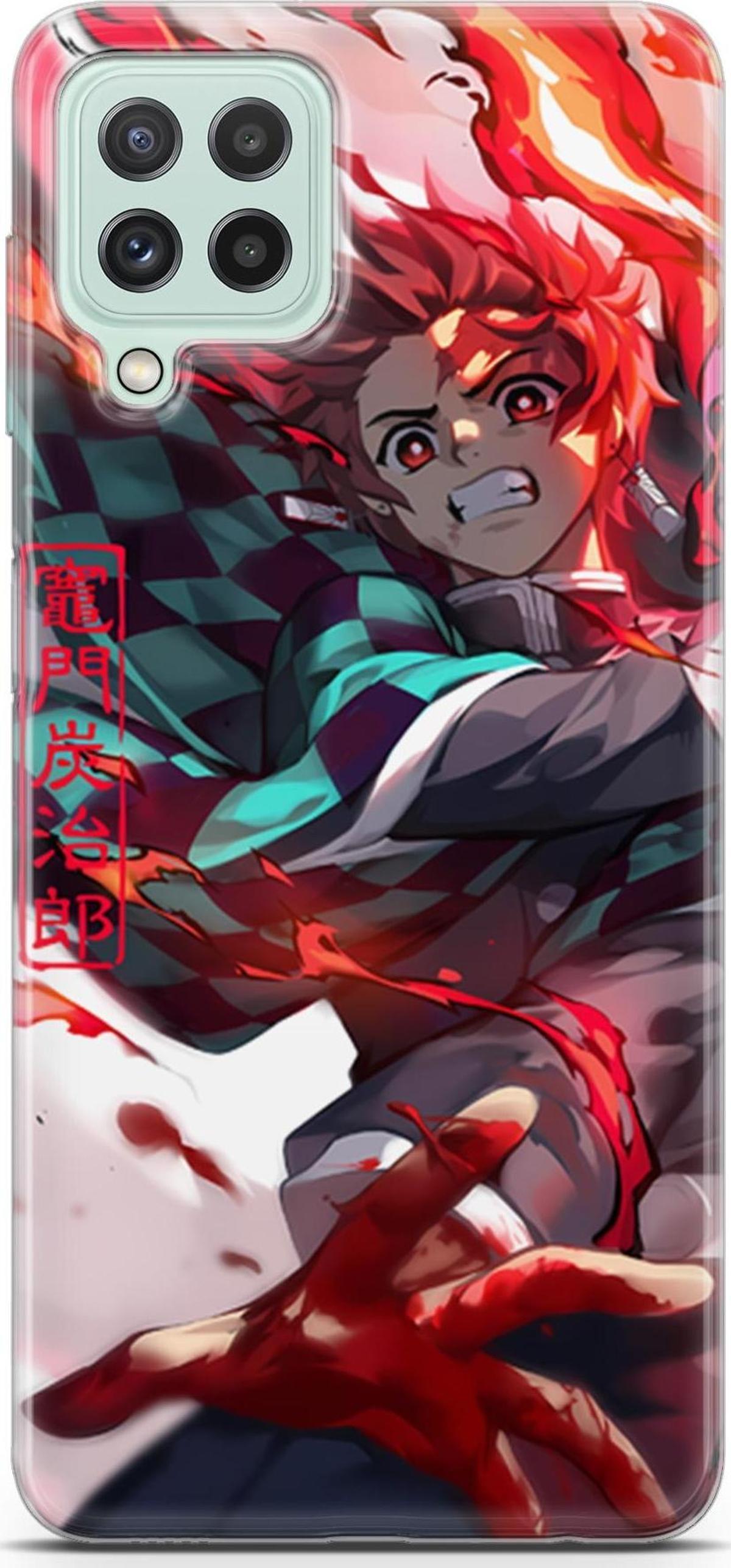 Samsung Galaxy A22 için Anime 19 UV Lans Kimetsu No Yaiba - idefix
