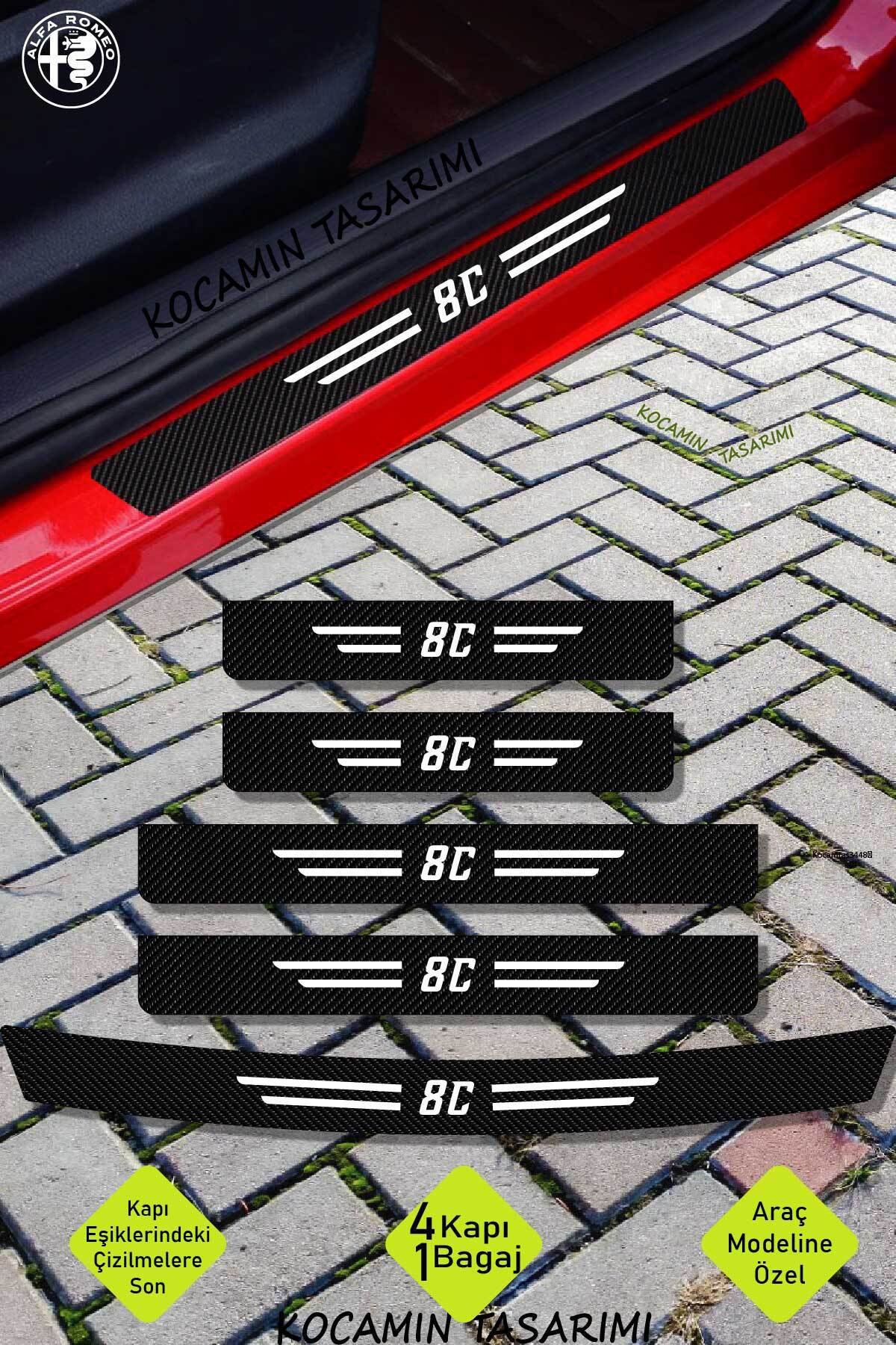 Kocamın Tasarımı Alfa Romeo 8C Çiziklere Karşı Dayanıklı Karbon Kapı ...
