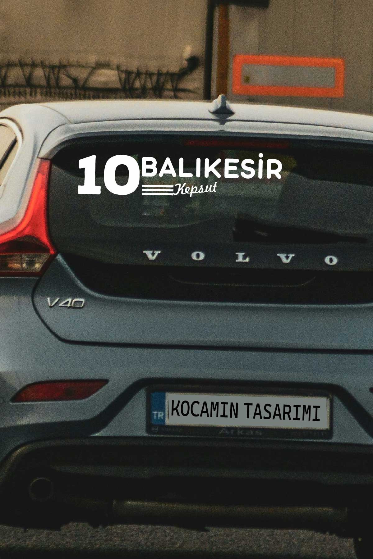 Balıkesir 10 Kepsut Beyaz Zemin Plaka Sticker Şehir ve İlçe Yazılı 40cm ...