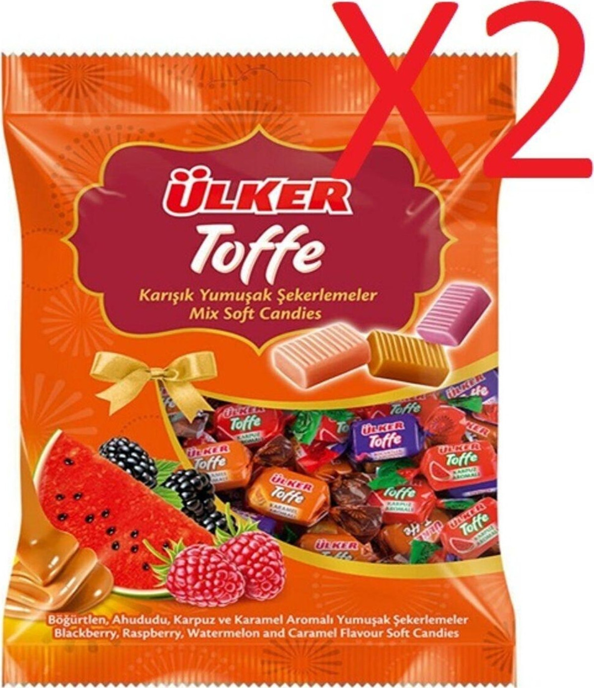 Ülker Karışık Meyvveli Toffe 350 G X 2 Li Paket - idefix