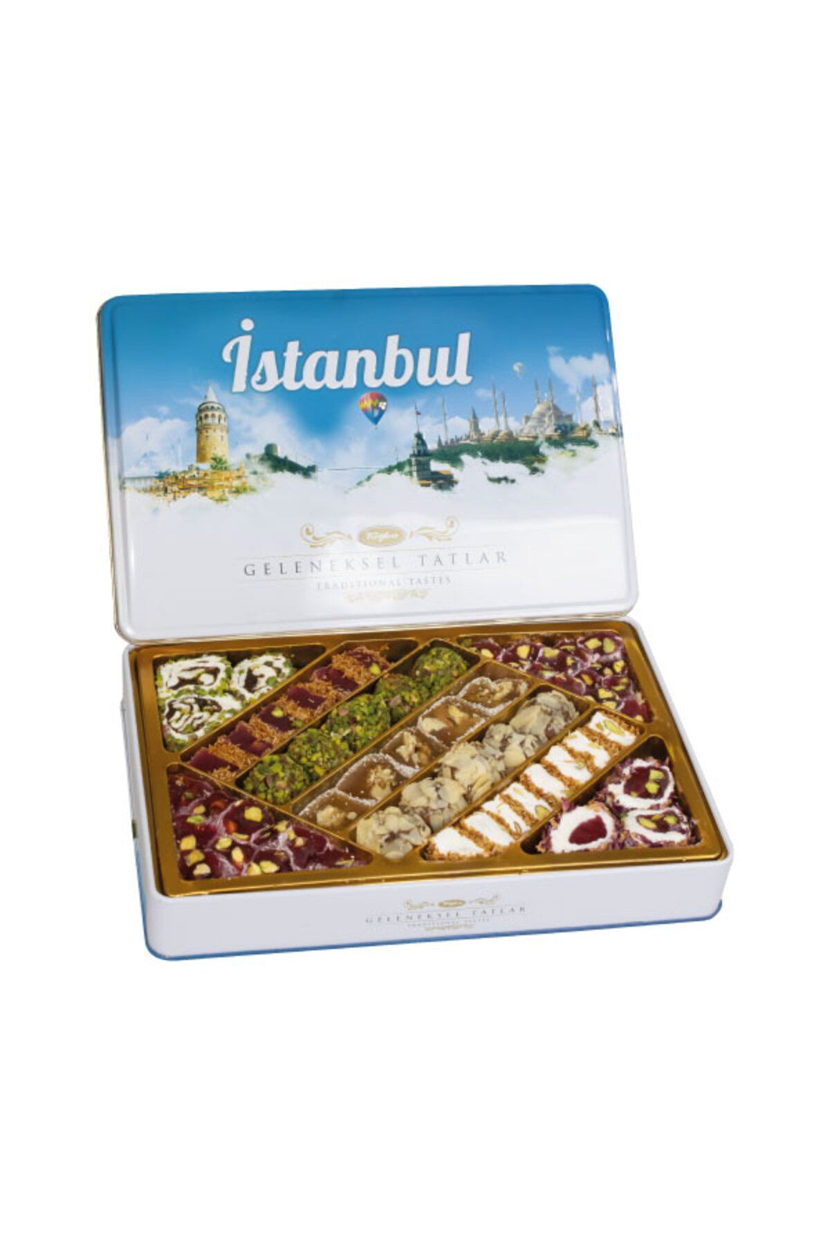 Tuğba Kuruyemiş Geleneksel Tatlar Metal Kutu 540 gr (İstanbul) - idefix