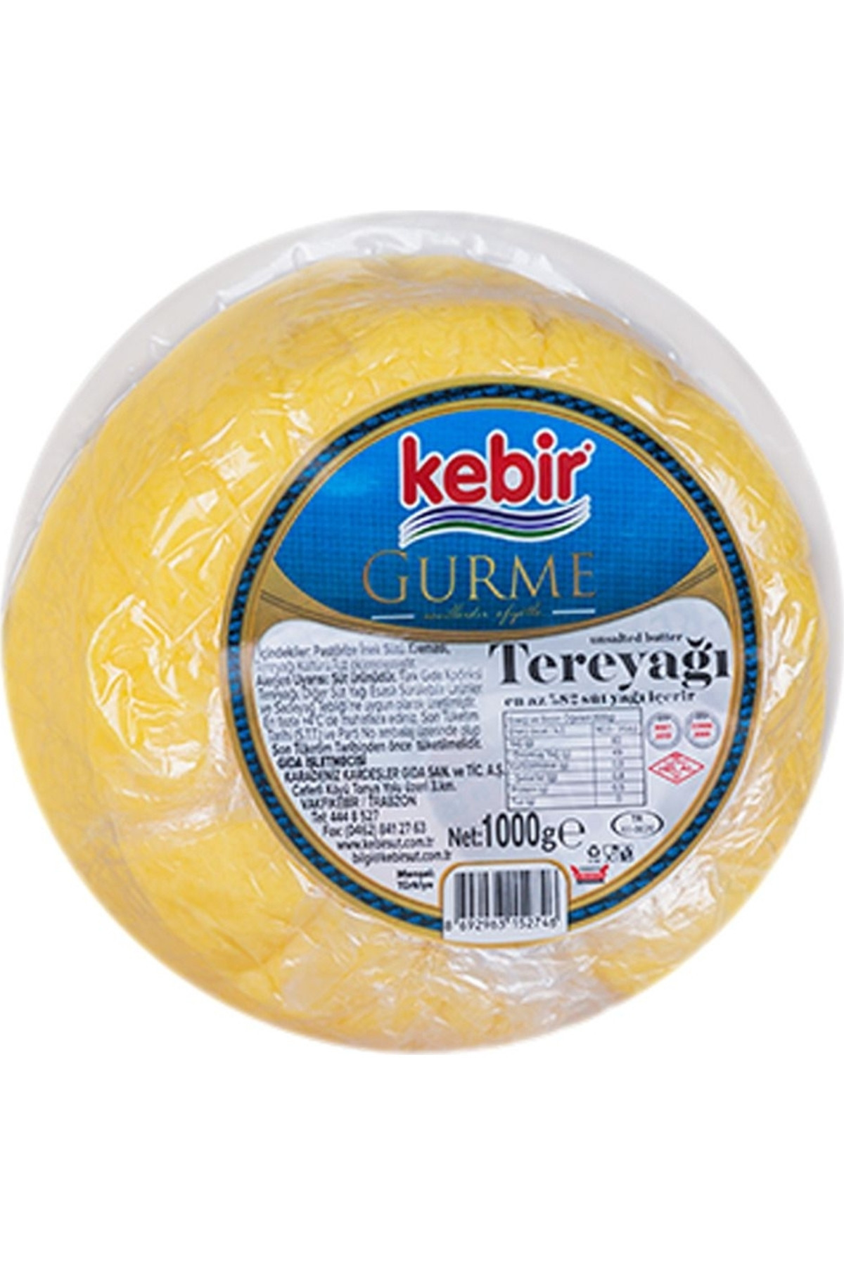 Kebir Gurme Tuzsuz Tereyağı 1 Kg X12 Paket – Sofralarınıza Saf Ve Yoğun ...