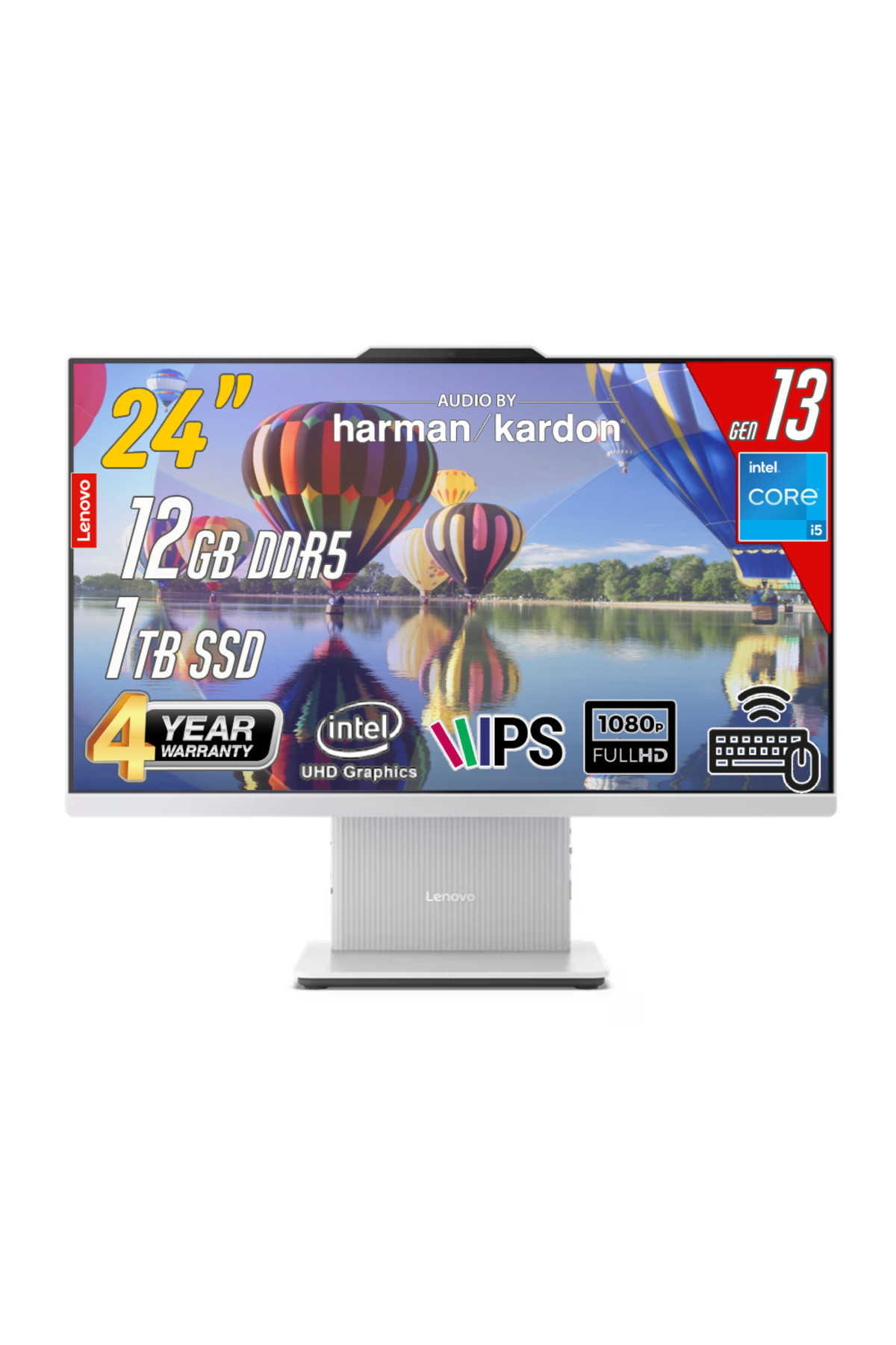 Lenovo IdeaCentre 24IRH9 Intel Core i5-13420H 12GB 1TB 23.8 FHD FreeDos ...