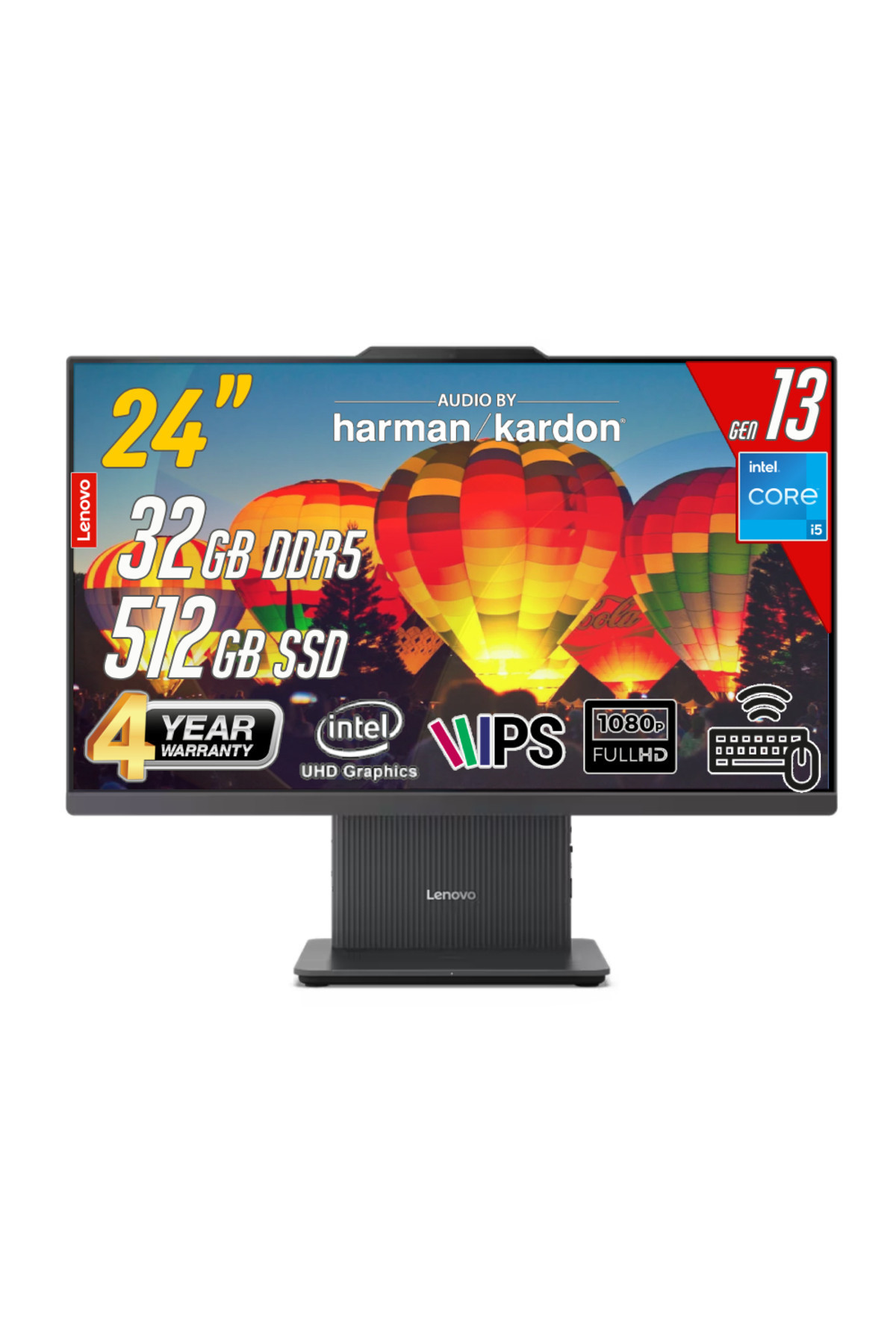 Lenovo IdeaCentre 24IRH9 Intel Core i5-13420H 32GB 512GB 23.8 FHD ...