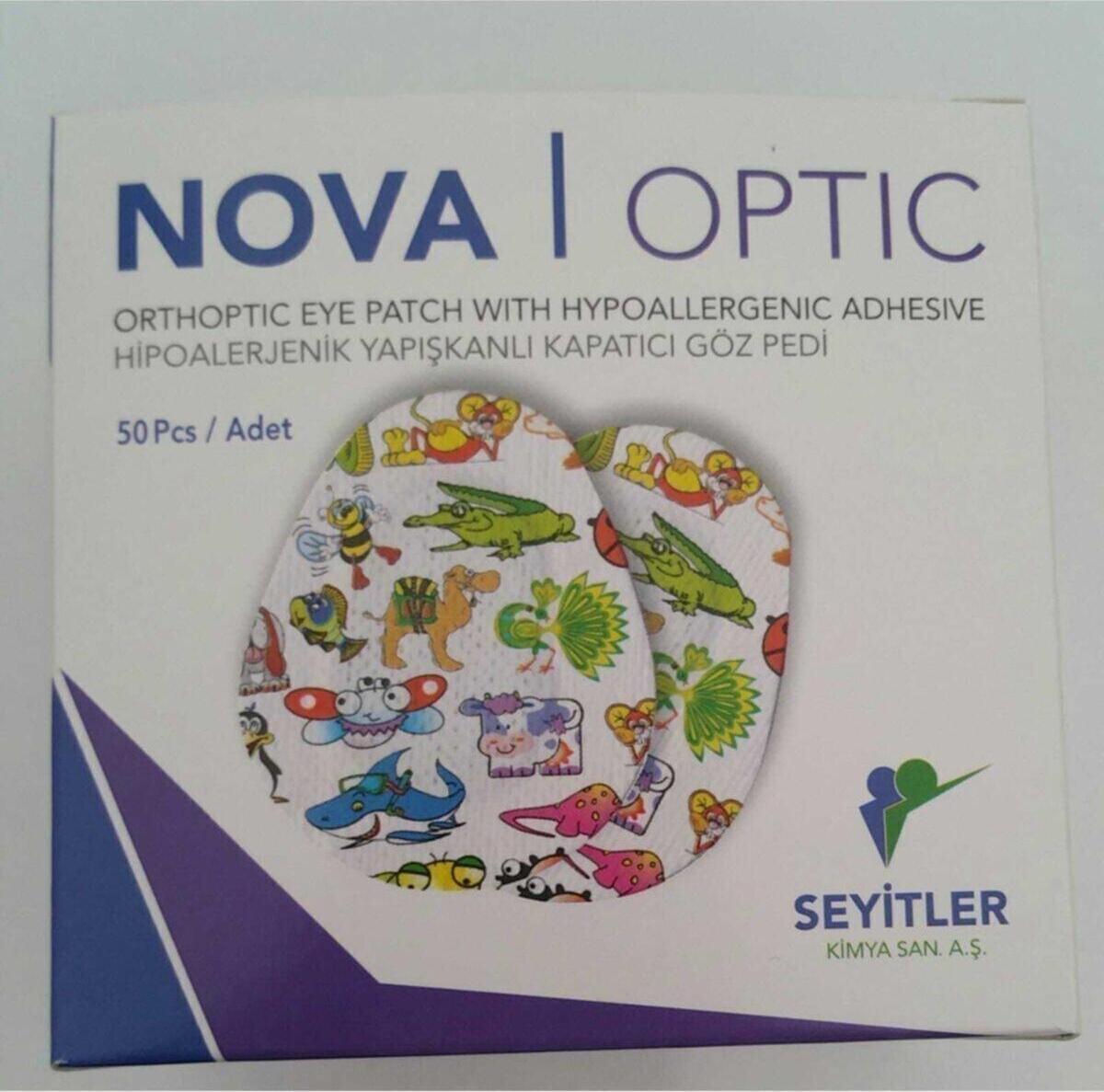 Nova Optik Göz Kapama Bandı Göz Pedi 5.6x6.9cm Çocuk 50 Adet - idefix