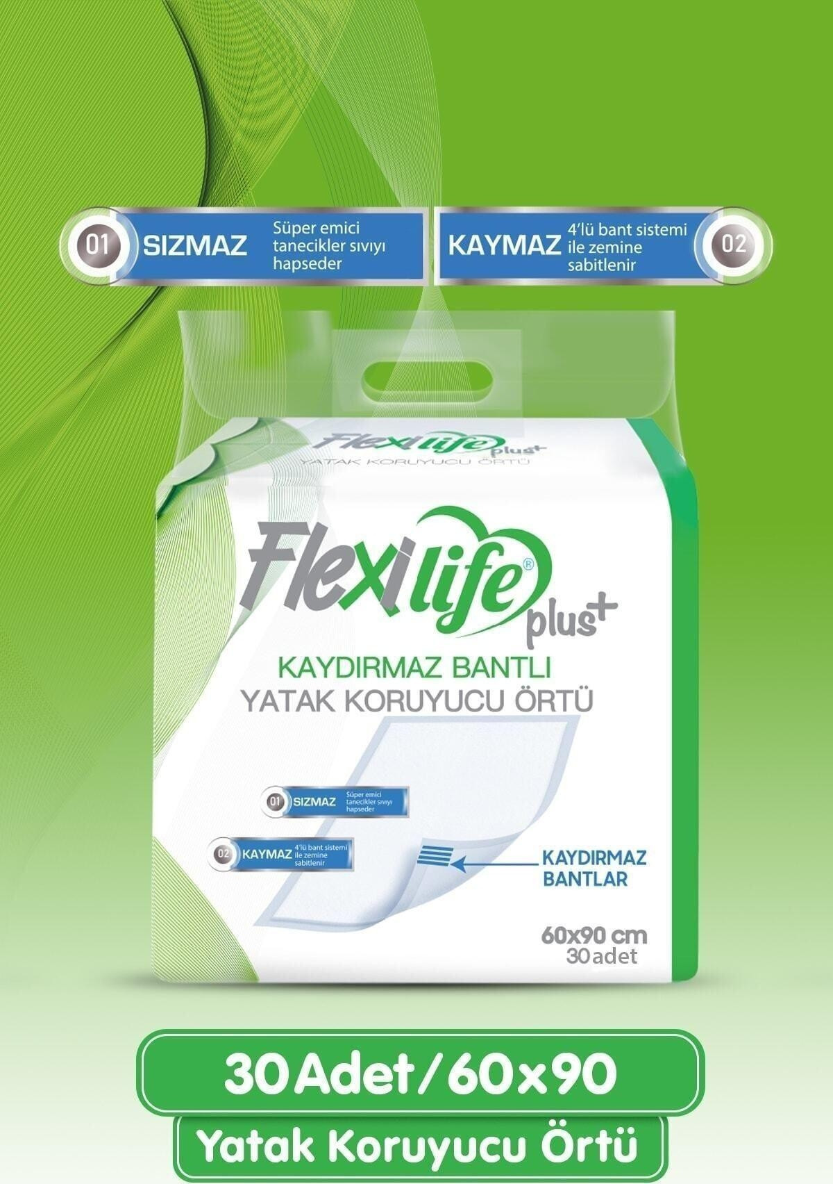 Flexi Life Plus Kaydırmaz Bantlı Kedi Köpek Çiş Pedi 60 x 90 cm 30'lu ...