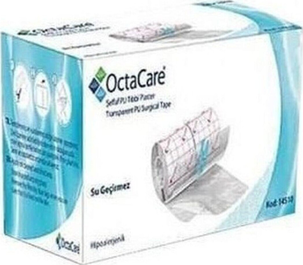Octacare Şeffaf Pu Banyo Ve Dövme Bandı Tıbbi Su Geçirmez Rulo Flaster ...
