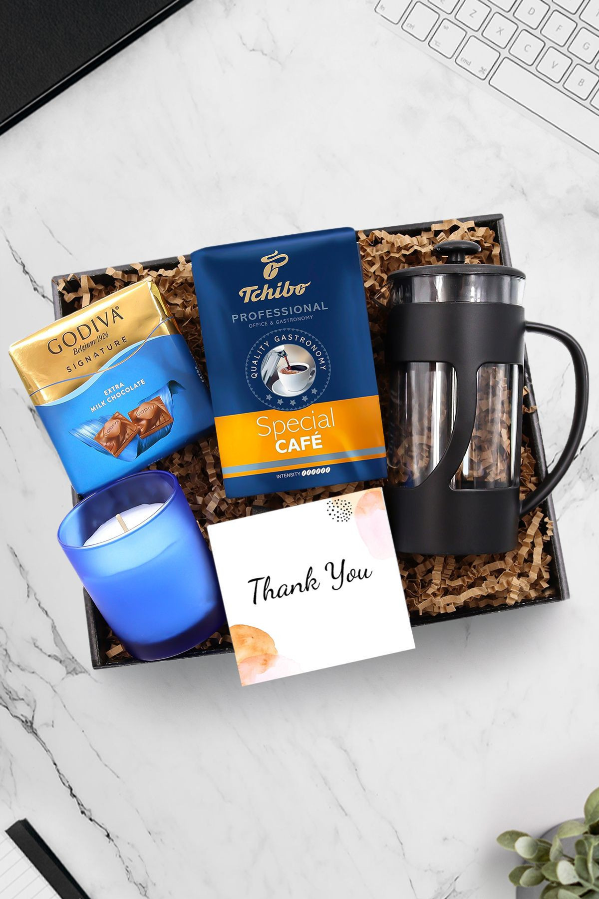 Trendmiya Siyah French Press & Tchibo Special Kahve & Okyanus Bardak ...