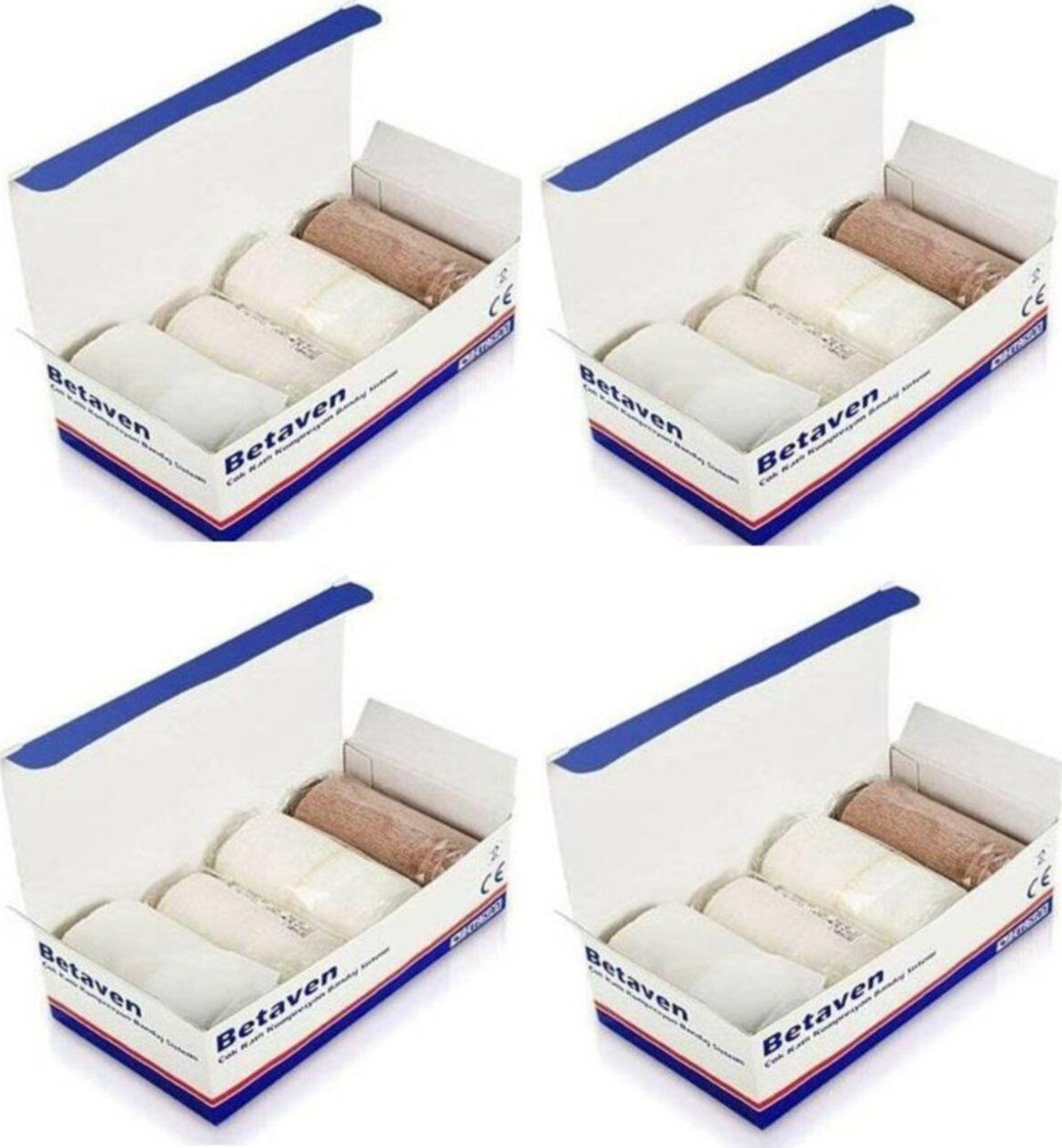 Betasan Betaven Dörtlü Çok Katlı Kompresyon Bandaj Sistemi 4 Paket - idefix