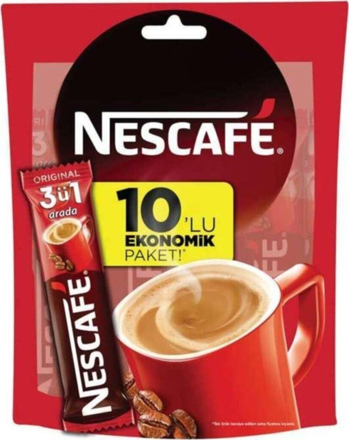 Nescafe 3'ü 1 Arada Original 10'lu paket - idefix