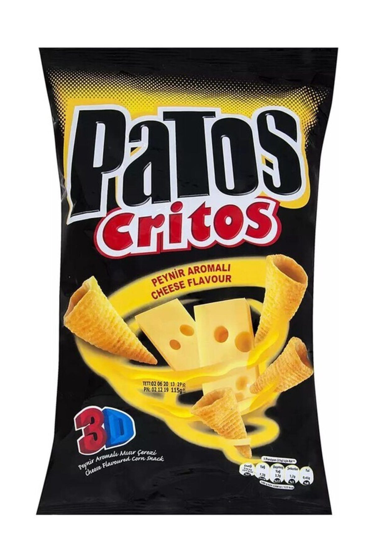 Patos Pellet Critos Süper Boy Peynirli Mısır Cipsi 85 gr - idefix