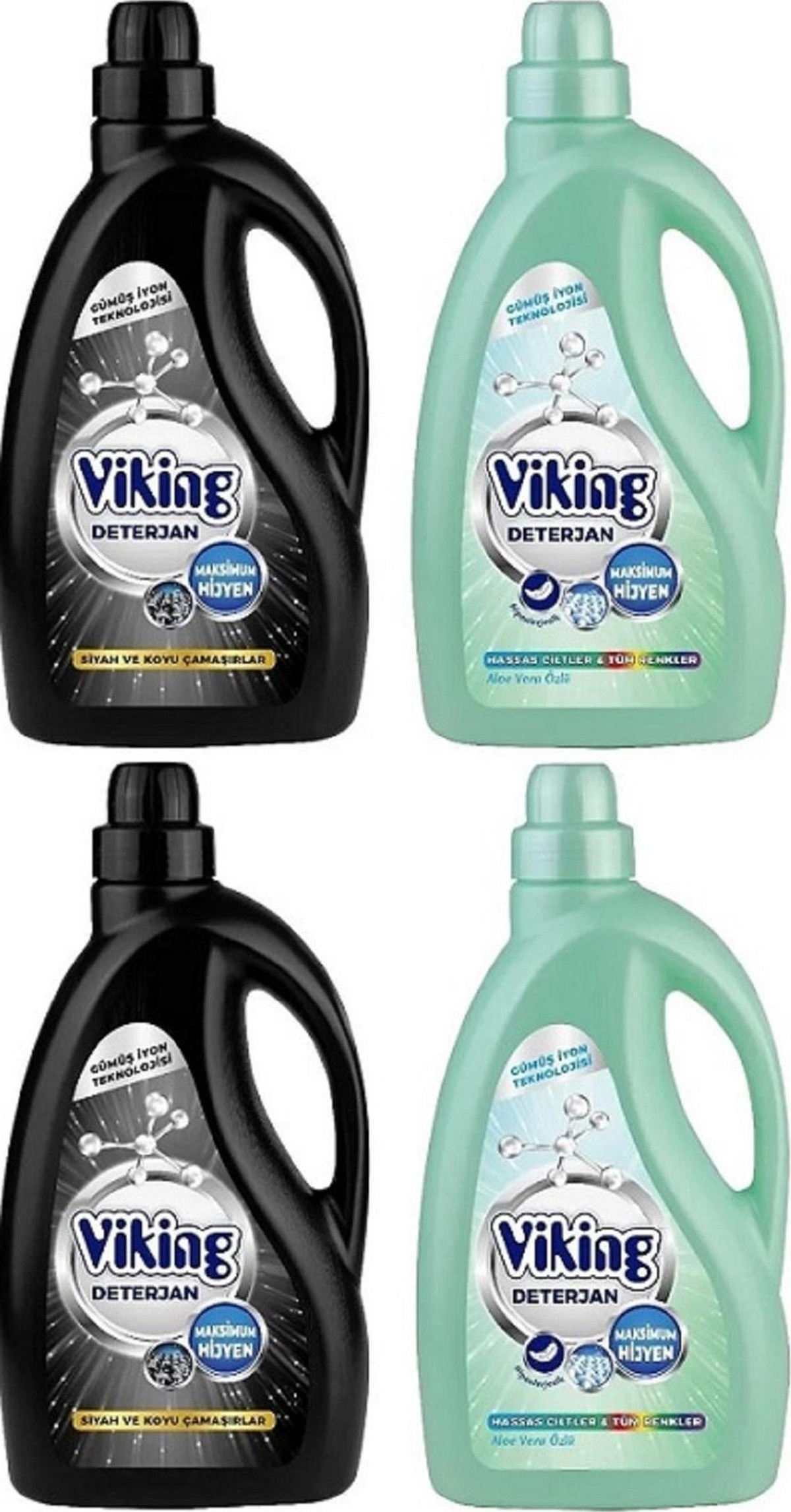 Viking Sıvı Çamaşır Deterjanı 2,7 lt 2 Adet + Hassas Ciltler Ve ...