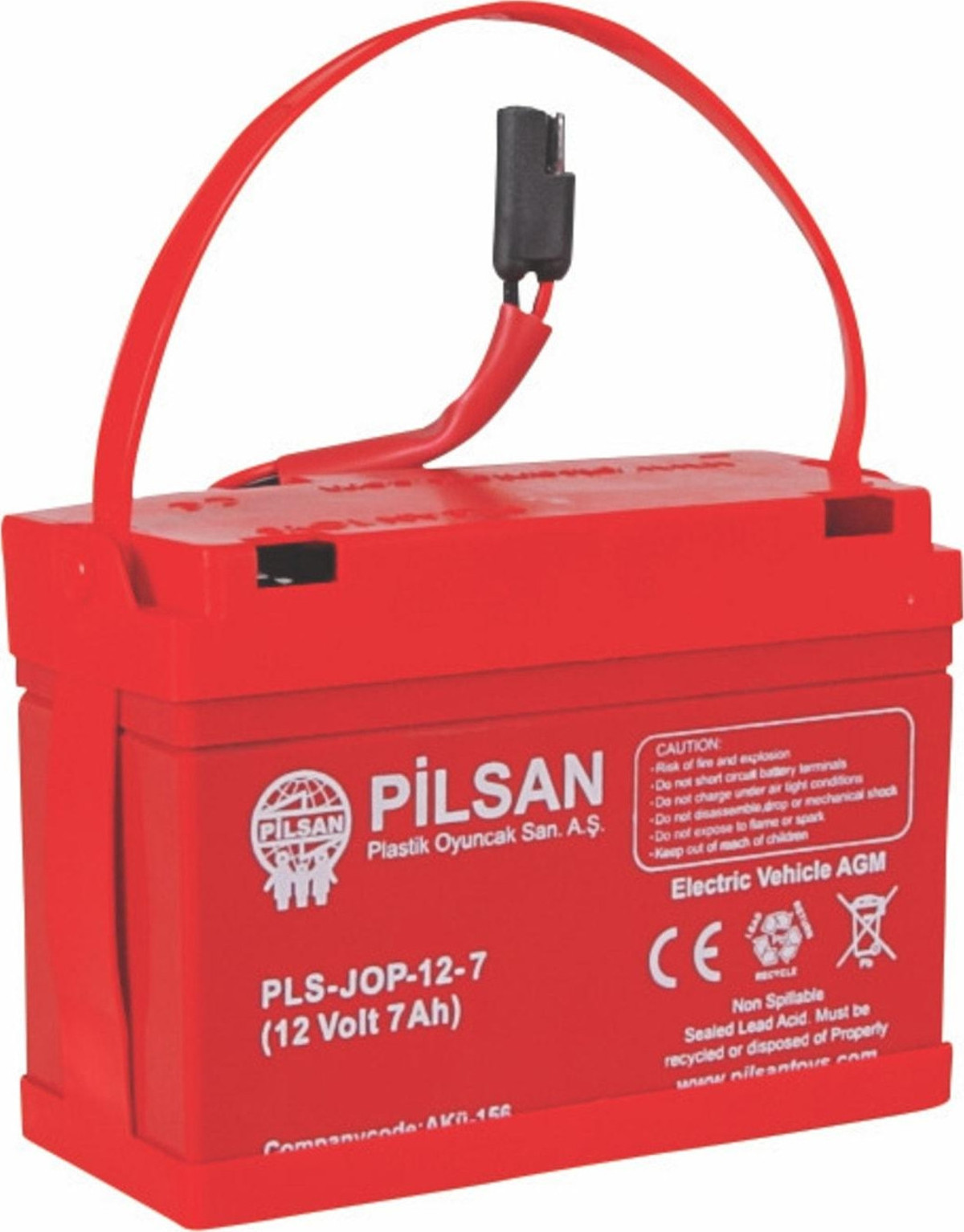 Pilsan 12 Volt 7 Amper Akü Kısa Kablo 12v 7ah orjinal akülü araba aküsü