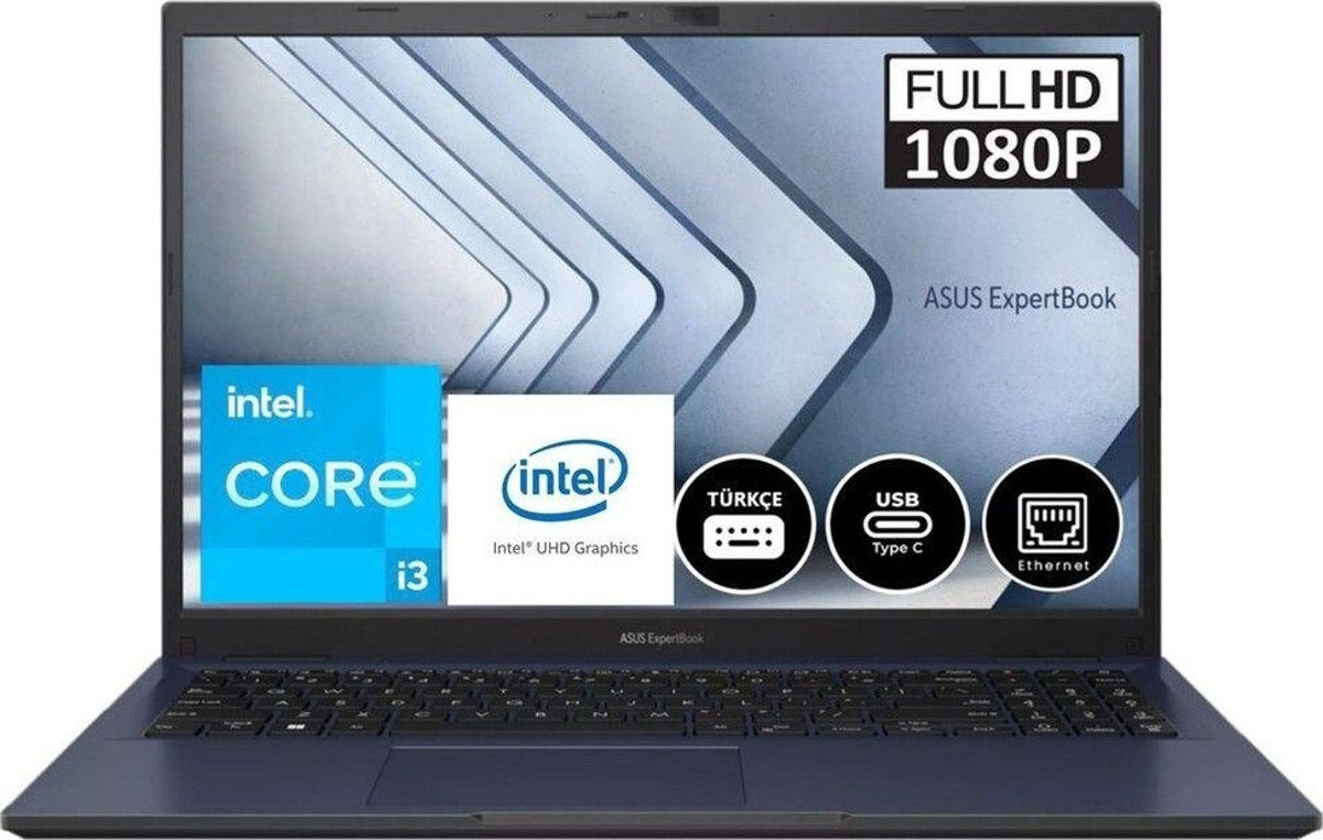 Asus Expertbook Intel Core I3-1215U 16Gb 512 Ssd 15.6"Fhd Free Dos ...