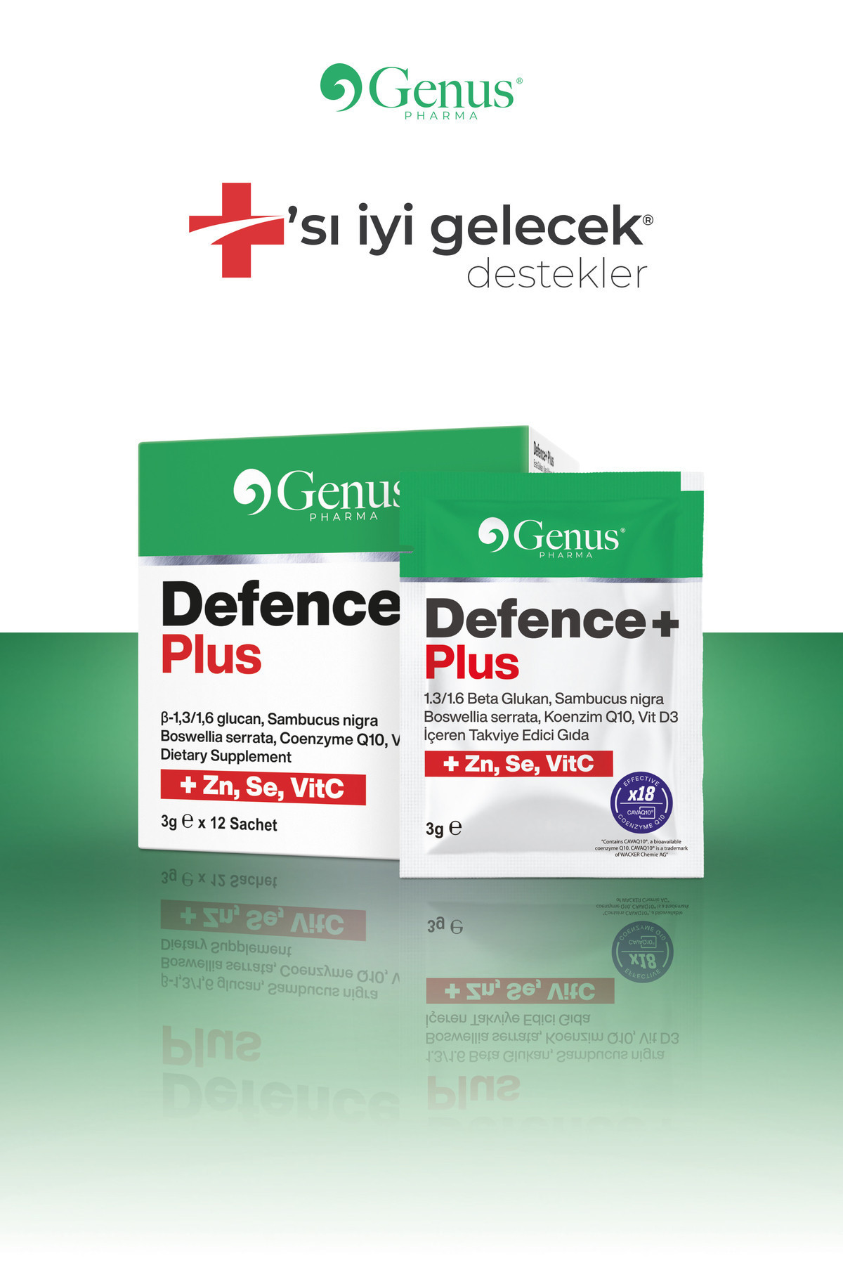 Genus PHARMA Defence Plus Beta Glukan Kara Mürver Akgünlük Koenzim Q10 ...
