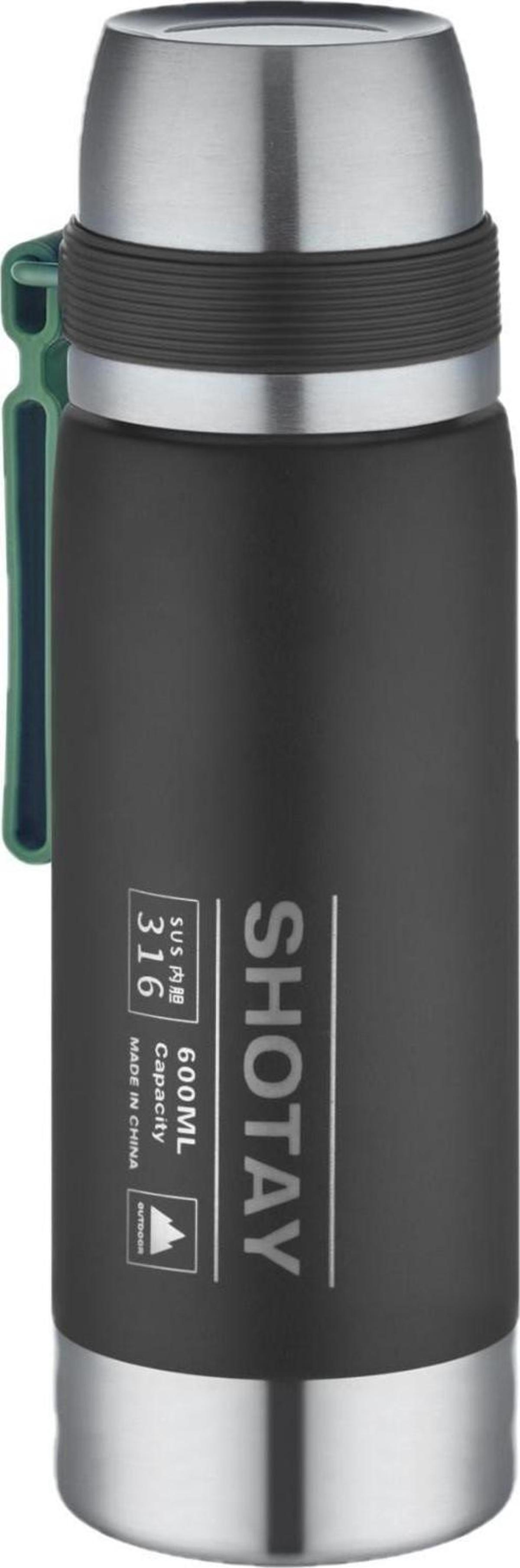 Shotay 600 Ml Çelik Kamp Termosu Ağızlık Ve Ekstra Bardaklı Kullanım 24 ...