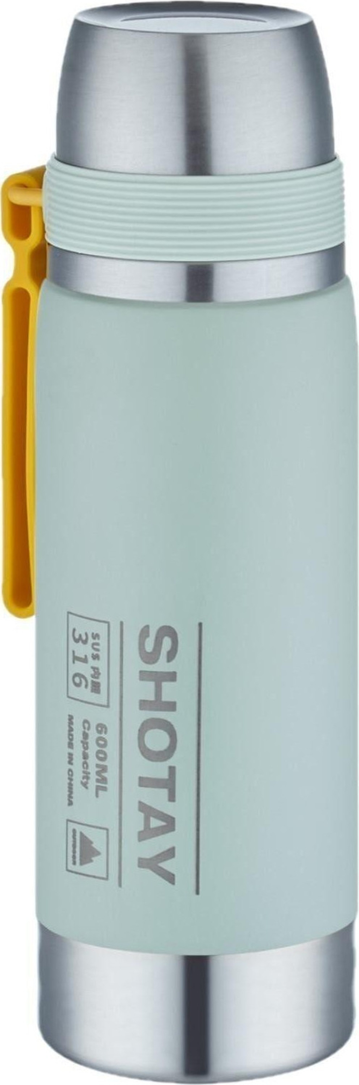 Shotay 600 Ml Çelik Kamp Termosu Ağızlık Ve Ekstra Bardaklı Kullanım 24 ...