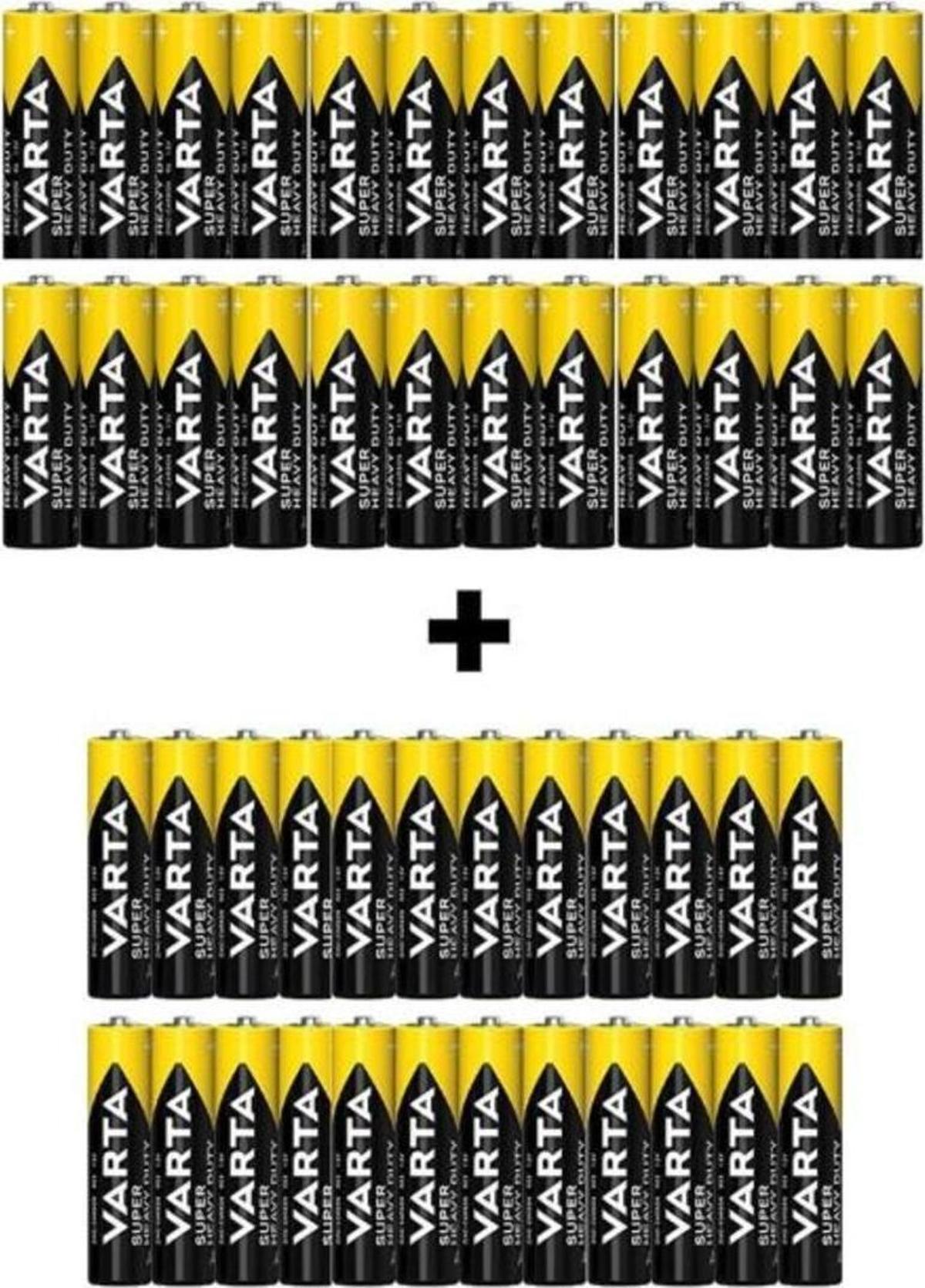 Varta Super Heavy Duty 48'li Özel Pil Paketi ( 24'lü Aa Kalem Pil 24 ...
