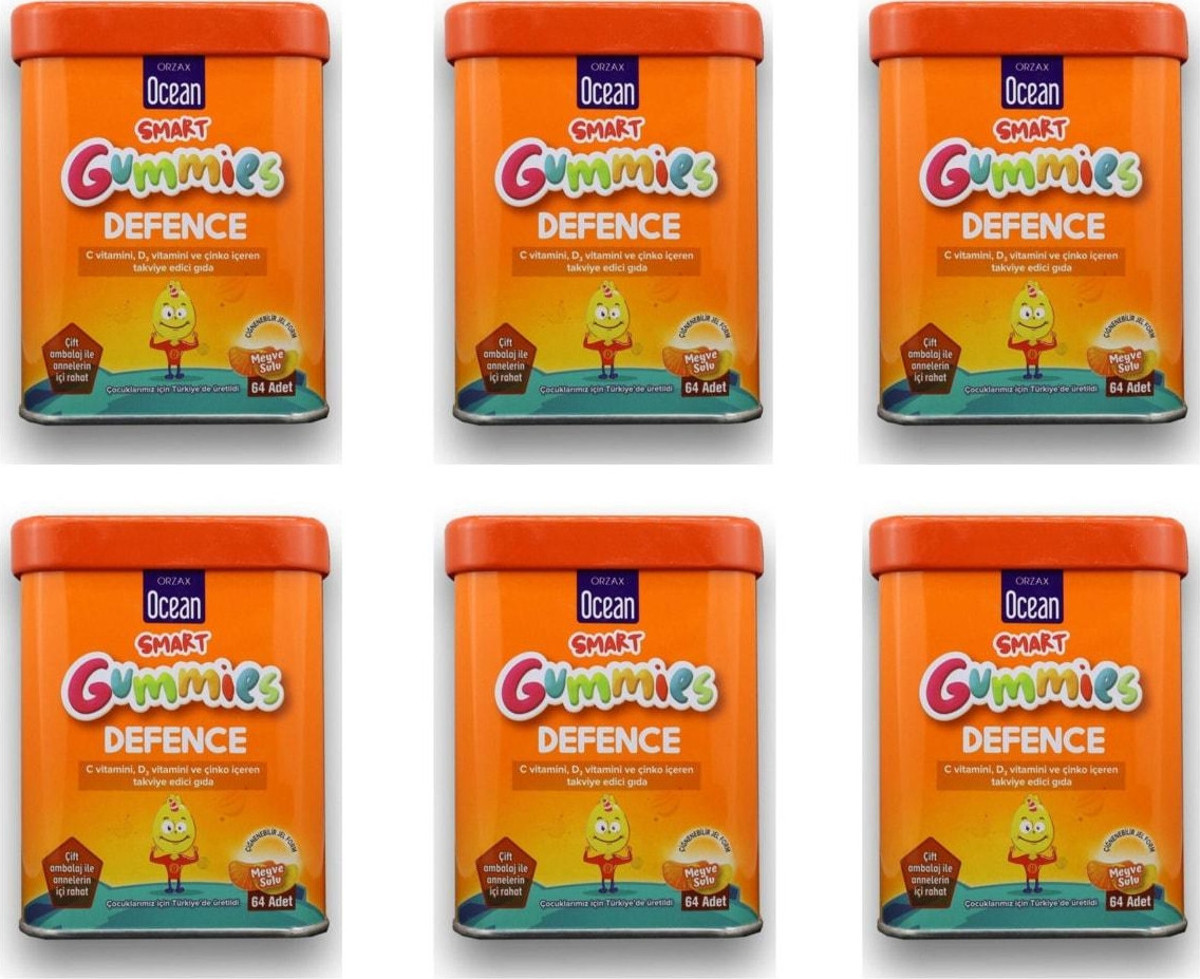 Ocean Smart Gummies Defence 64 Adet Çiğnenebilir Jel 6'lı Paket - idefix