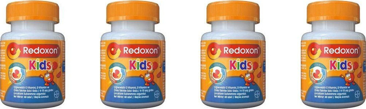 Redoxon Kids Çiğnenebilir 60 Tablet 4'lü Paket - idefix